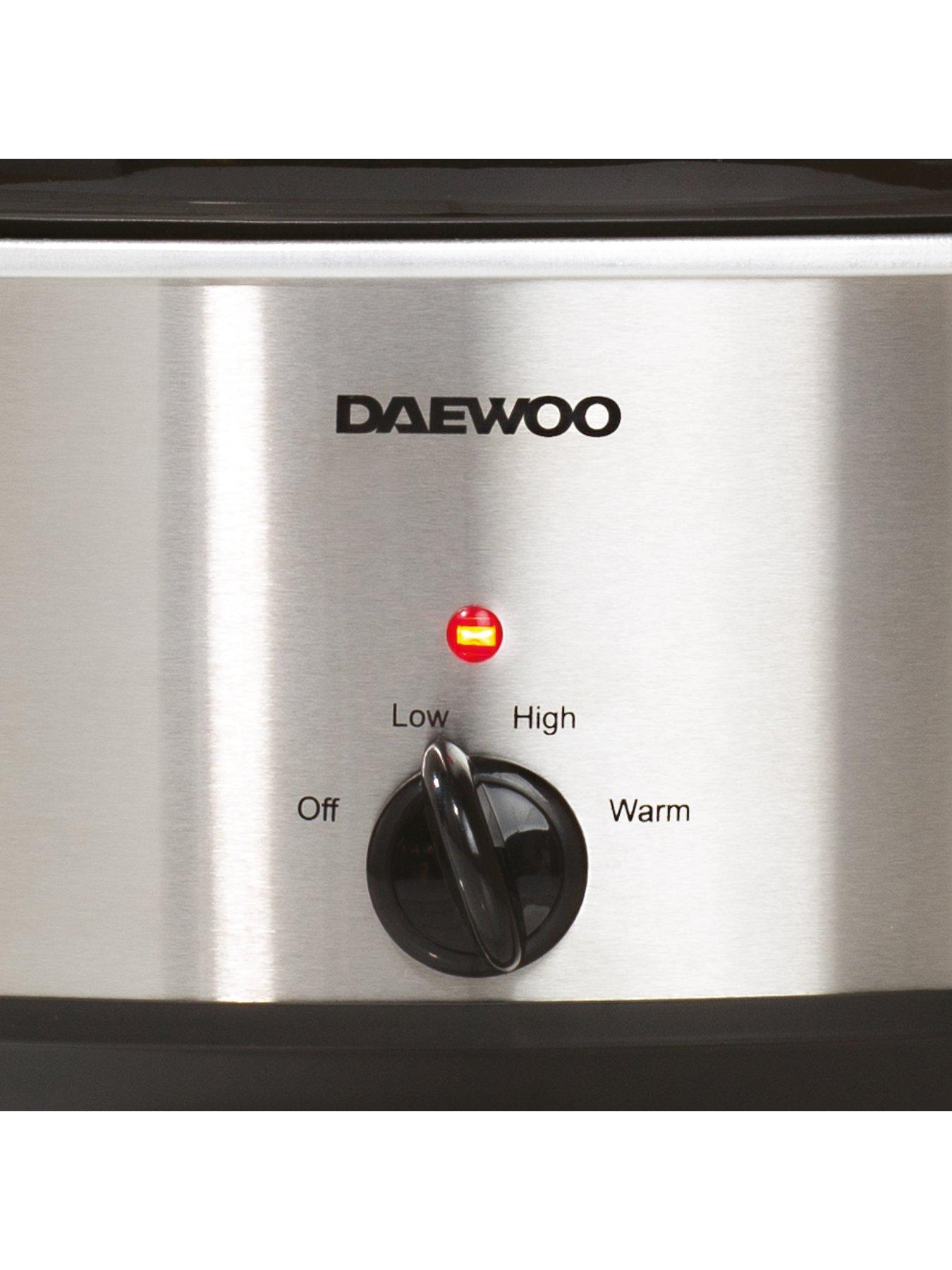 Daewoo 6.5L Slow Cooker Stainless Steel | Littlewoods