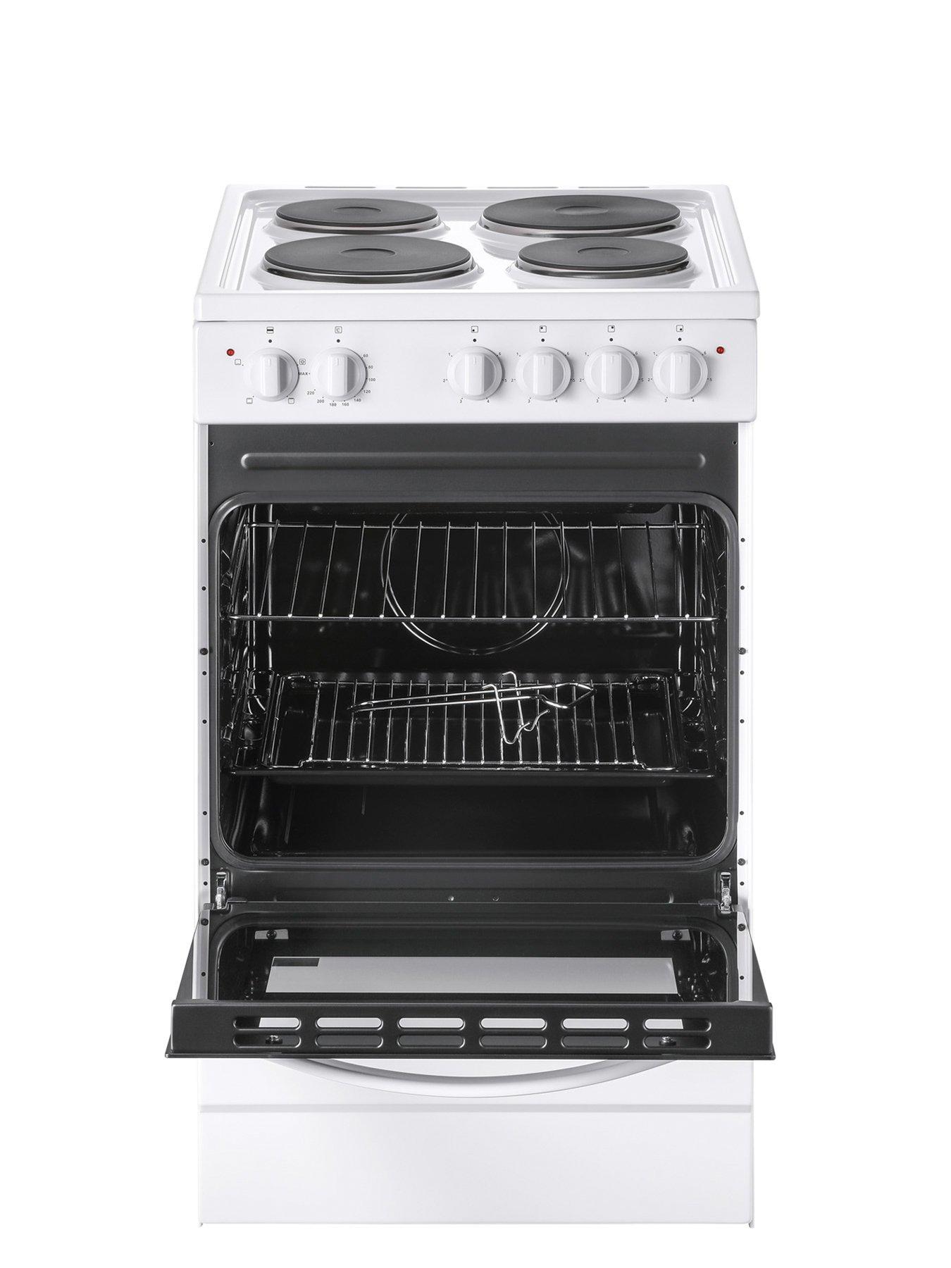 Swan SX16710W 50cm Wide Electric Solid Plate Cooker - White | Littlewoods