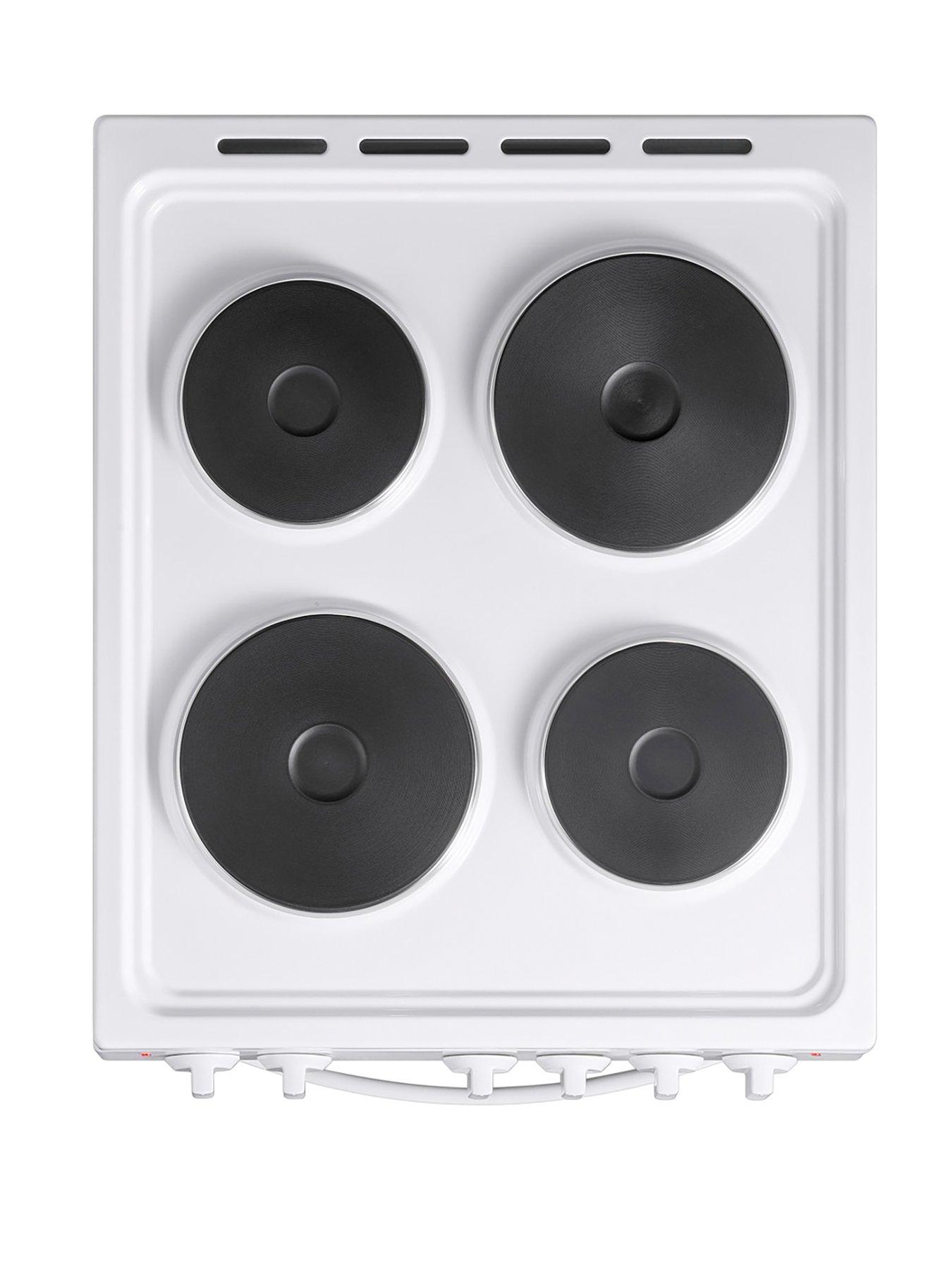 Swan SX16710W 50cm Wide Electric Solid Plate Cooker - White | Littlewoods