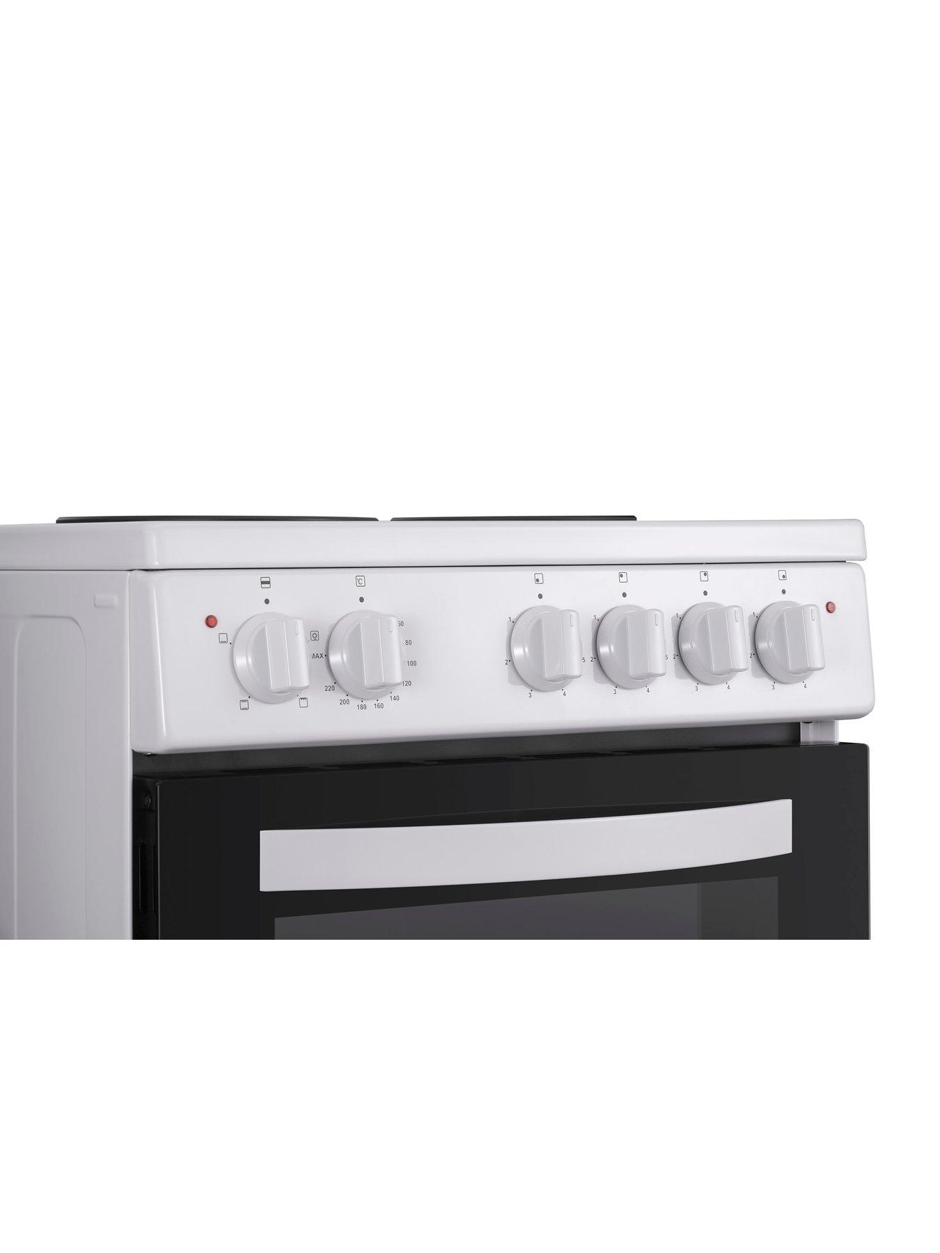 Swan SX16710W 50cm Wide Electric Solid Plate Cooker - White | Littlewoods