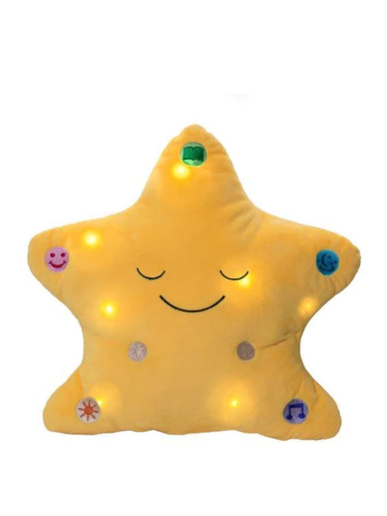 Desi Doll My Dua' Star Shaped Light And Sound Pillow - Original Yellow ...