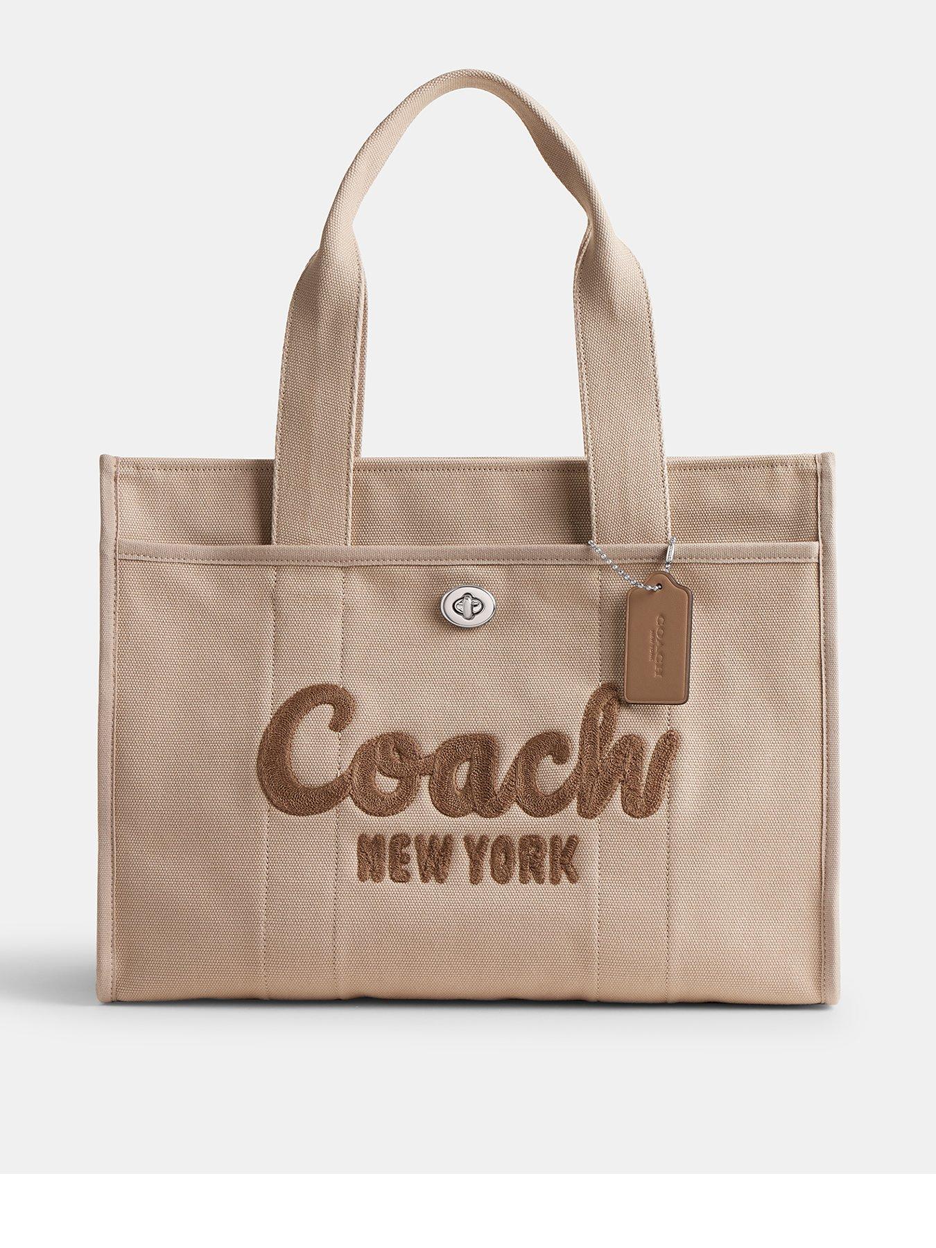 COACH Cargo Large Tote Bag - Beige | littlewoods.com