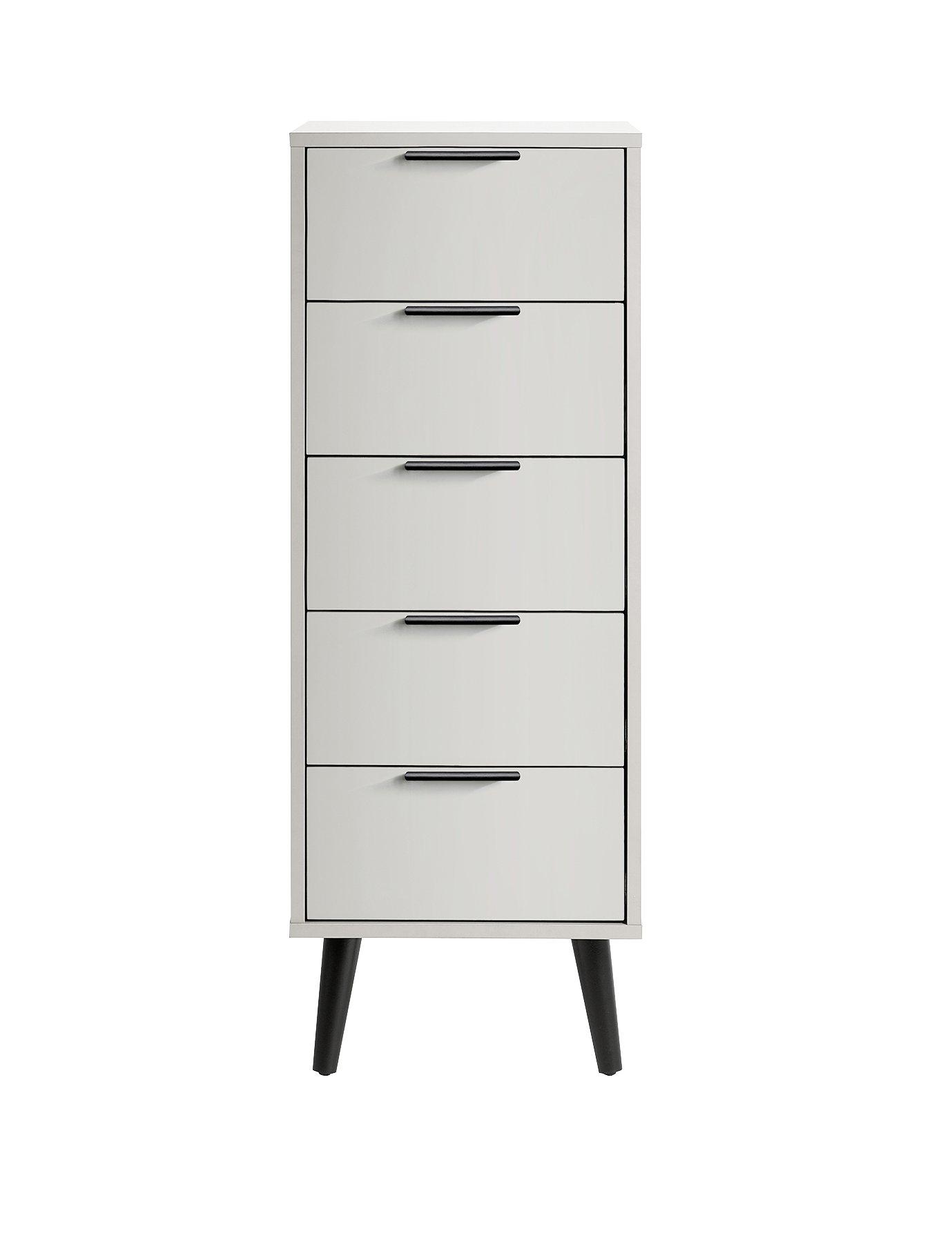 Julian Bowen Alba 5 Drawer Narrow Chest | littlewoods.com
