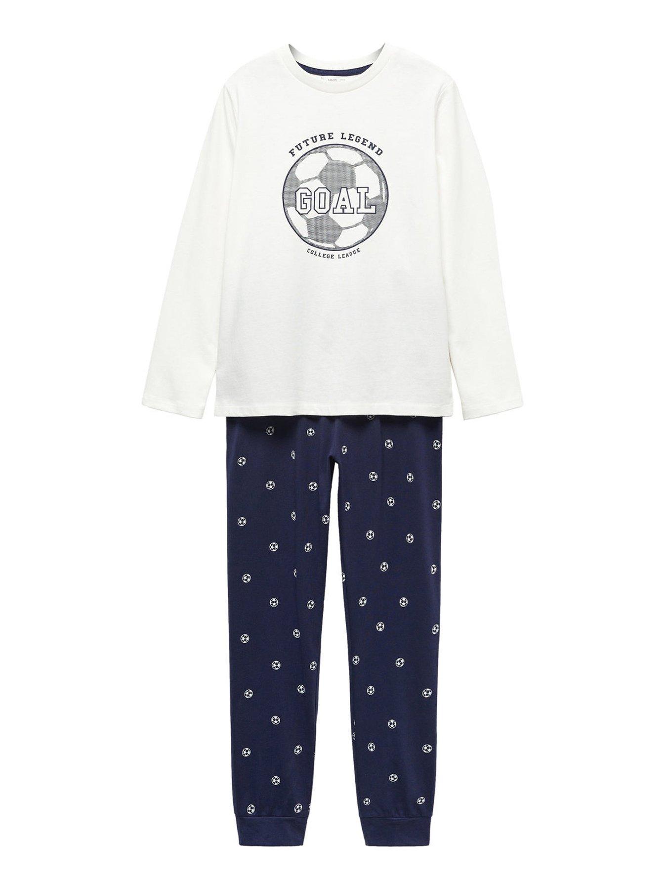 Mango Boys Football Pyjamas - Navy | littlewoods.com