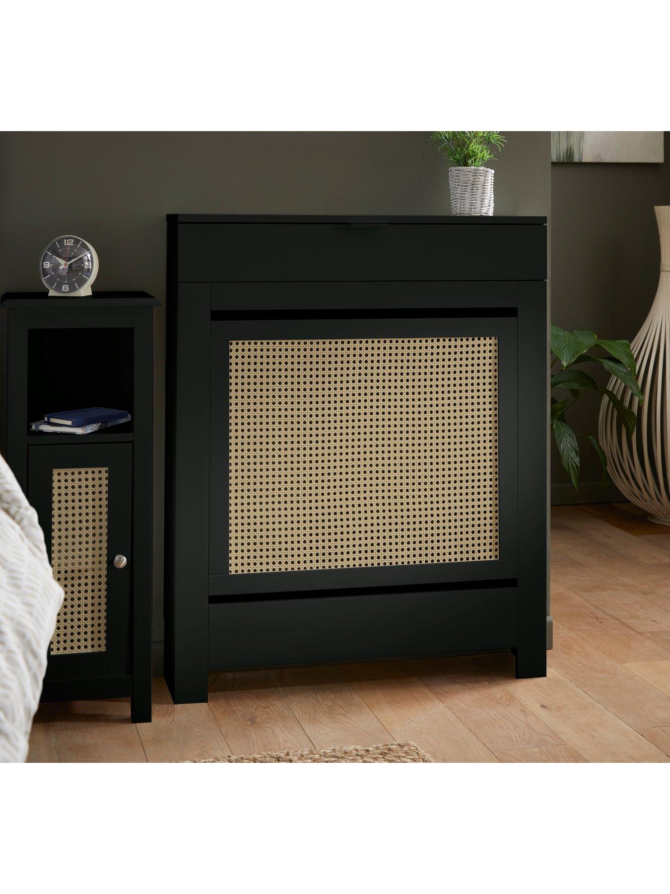 Lloyd Pascal Caspian Black Mini Radiator Cover With 1 Drawer ...