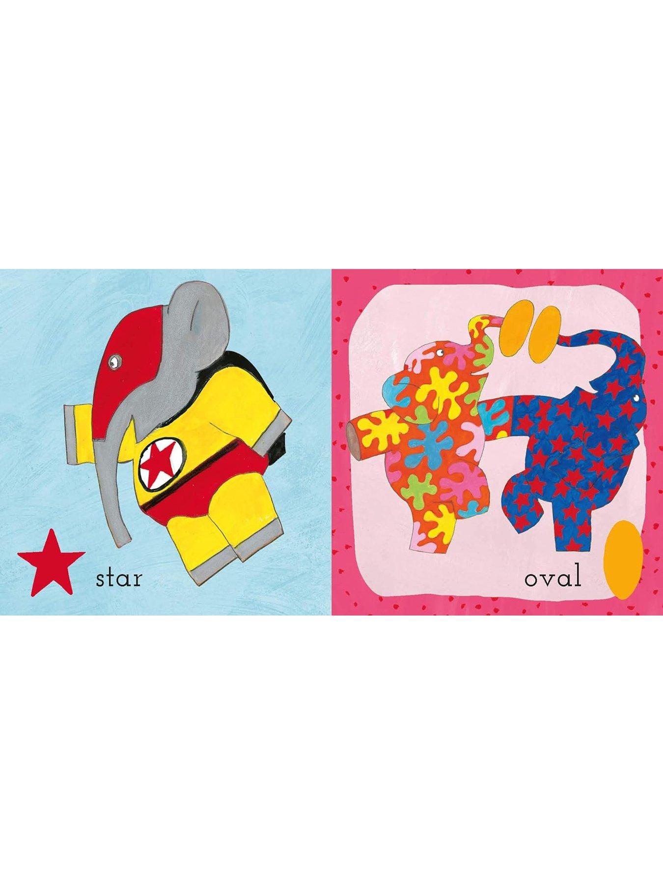 Elmer 4 Book Set - Colours, Numbers, Shapes, Actions | Littlewoods