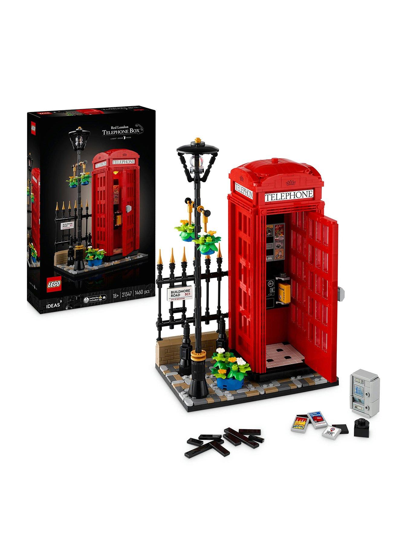LEGO Ideas Red London Telephone Box Set 21347 | Littlewoods