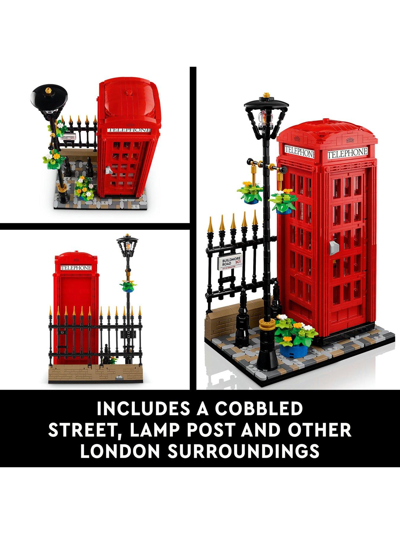 LEGO Ideas Red London Telephone Box Set 21347 | Littlewoods