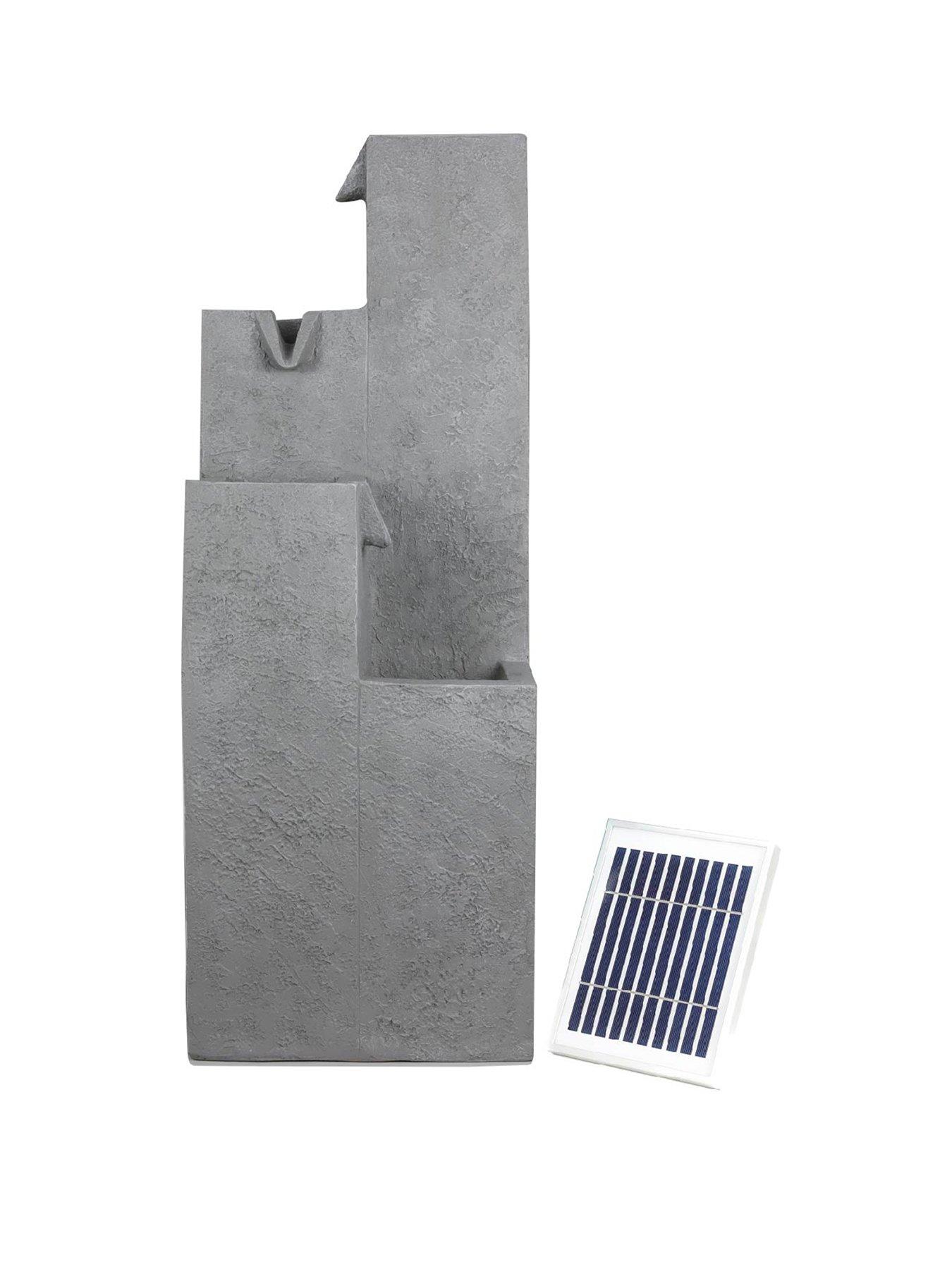 Streetwize Solar Water Feature - Cubic Falls | Littlewoods