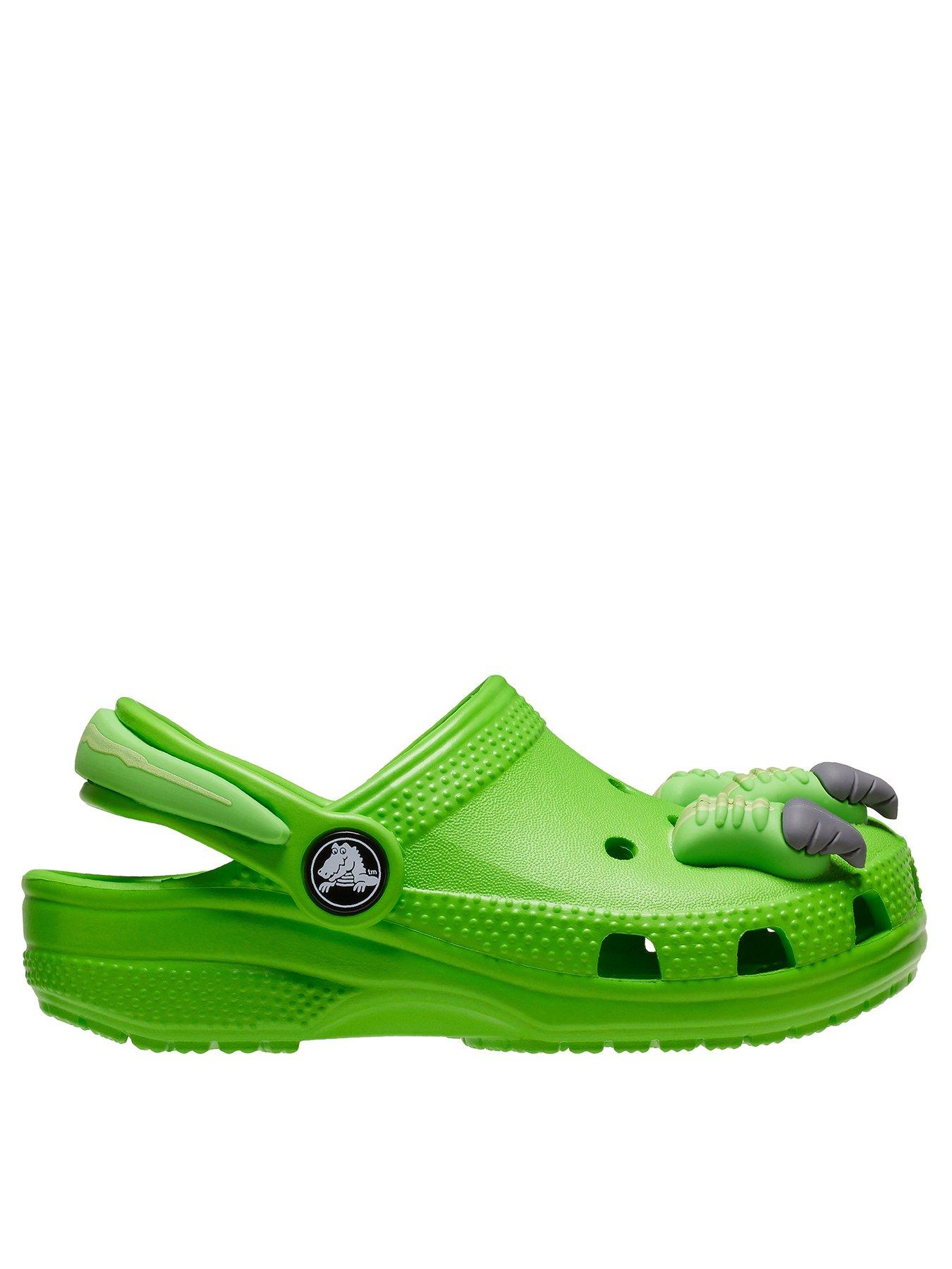 Crocs Green Slime Classic I Am Dinosaur Clog | littlewoods.com
