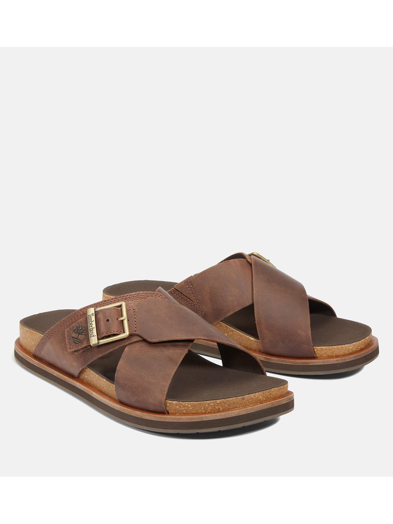 Timberland Amalfi Vibes Cross Strap Sandal - Brown | Littlewoods