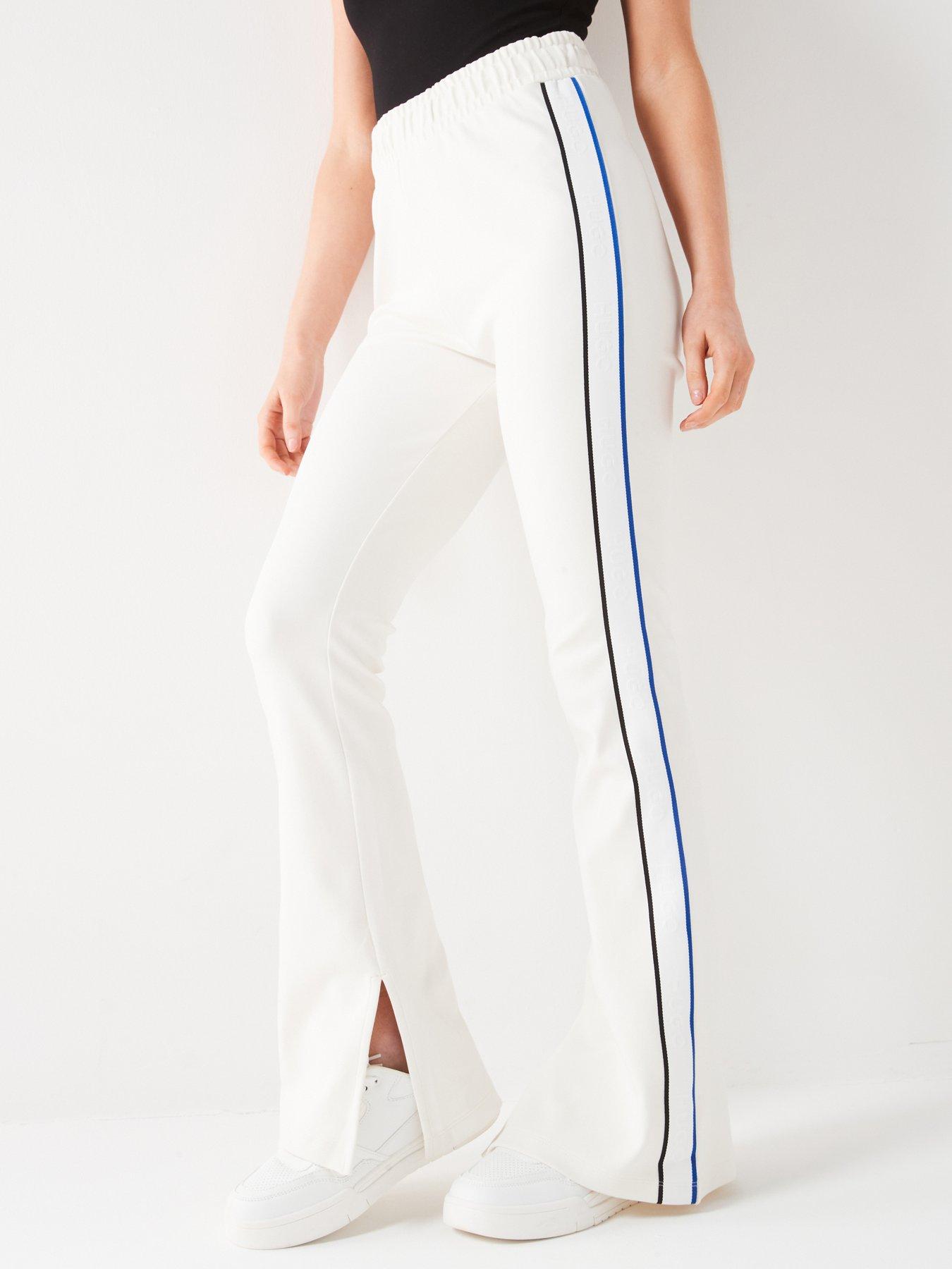 HUGO BLUE Nelega Logo Taping Jogger - Off White | littlewoods.com