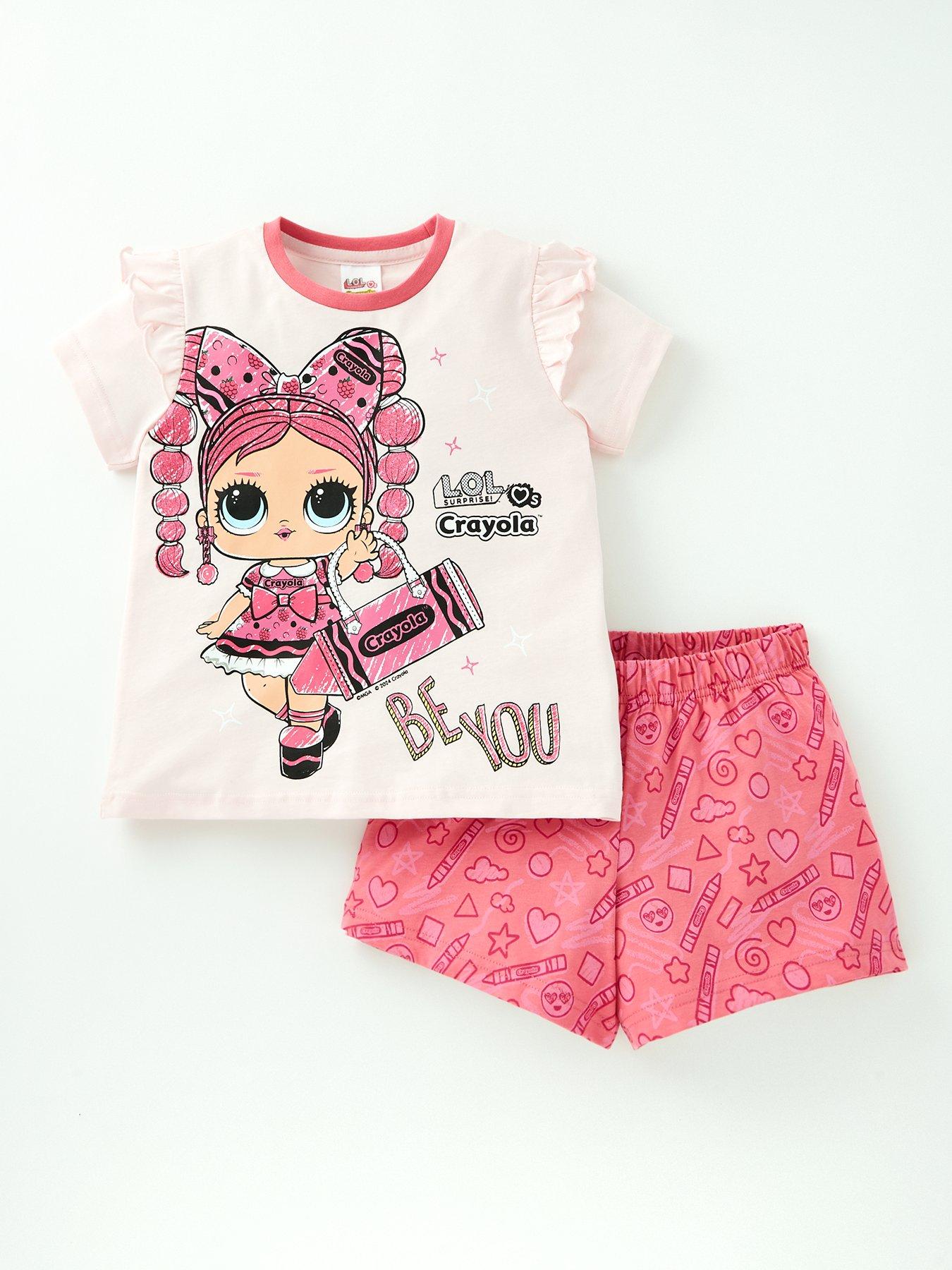 L.O.L Surprise! Lol Surprise Crayola Short Pyjamas | littlewoods.com