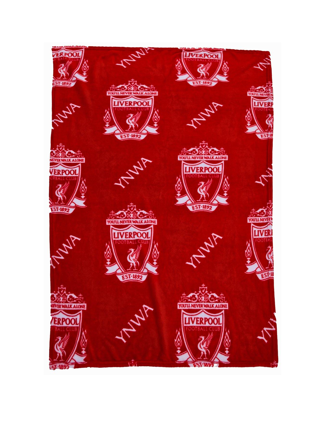 Liverpool FC Liverpool Panel Fleece Blanket | littlewoods.com