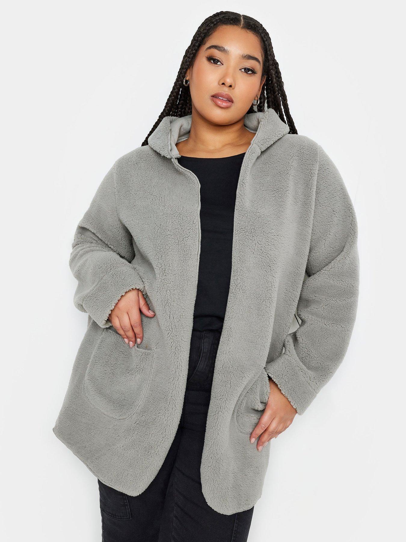 Yours Teddy Hooded Jacket - Grey | littlewoods.com