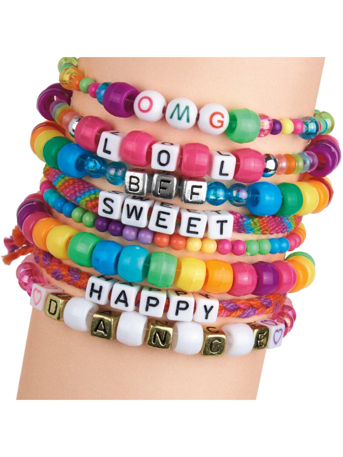 Shimmer & Sparkle ABC Fashion Bead Bracelets | Littlewoods