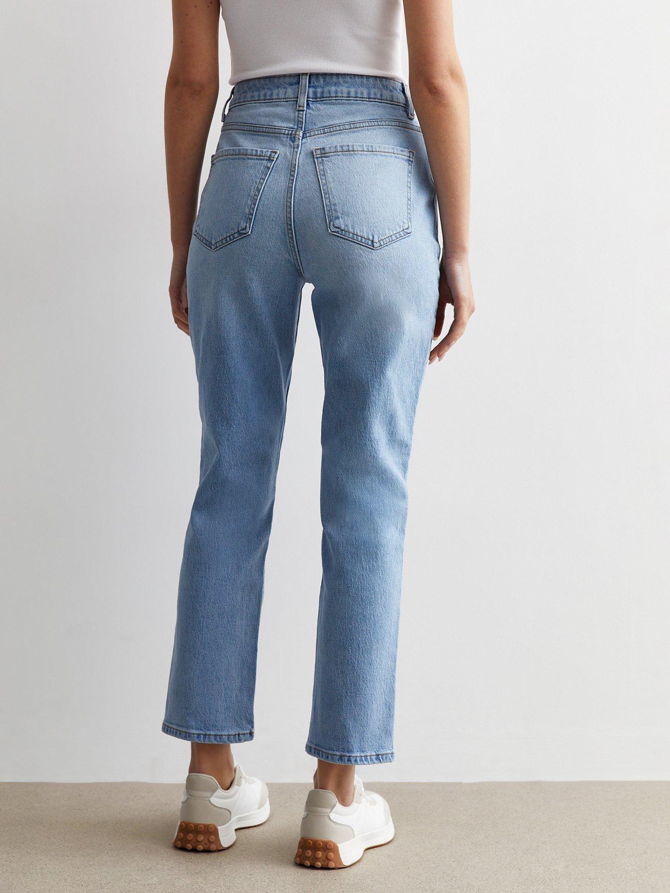 New Look Pale Blue Hannah Straight Leg Jeans | littlewoods.com