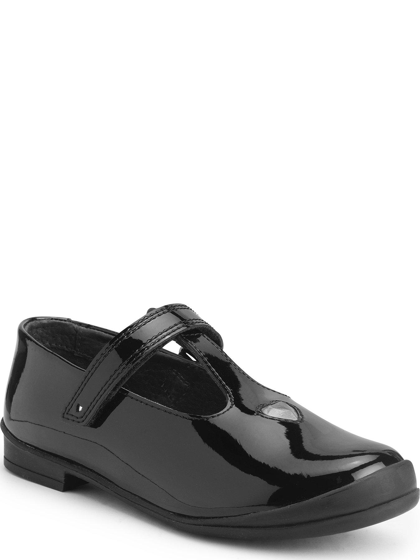 Start-rite Spellbound Girls Black Patent Leather T Bar School Shoes ...