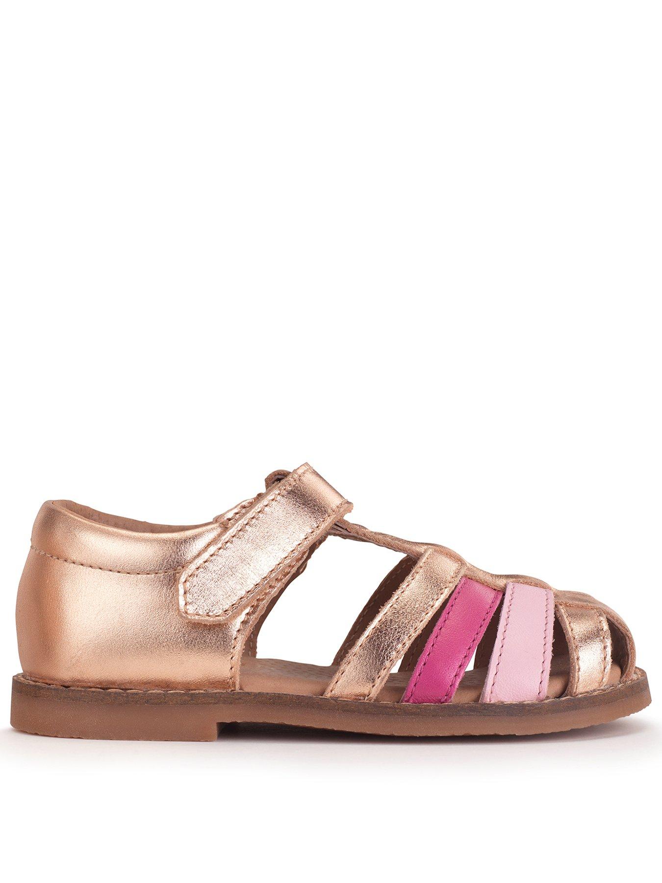 Start-rite Coastal Pink Metallic Leather Summer Sandals | littlewoods.com