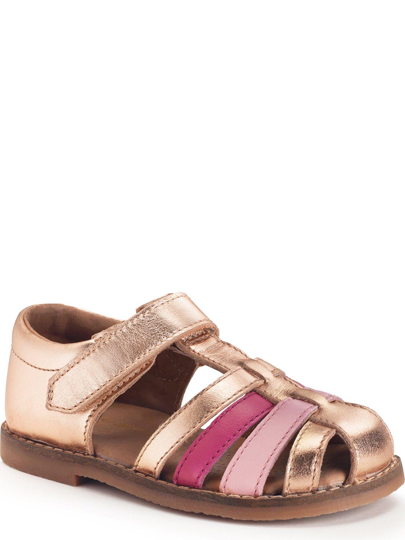 Start-rite Coastal Pink Metallic Leather Summer Sandals | littlewoods.com