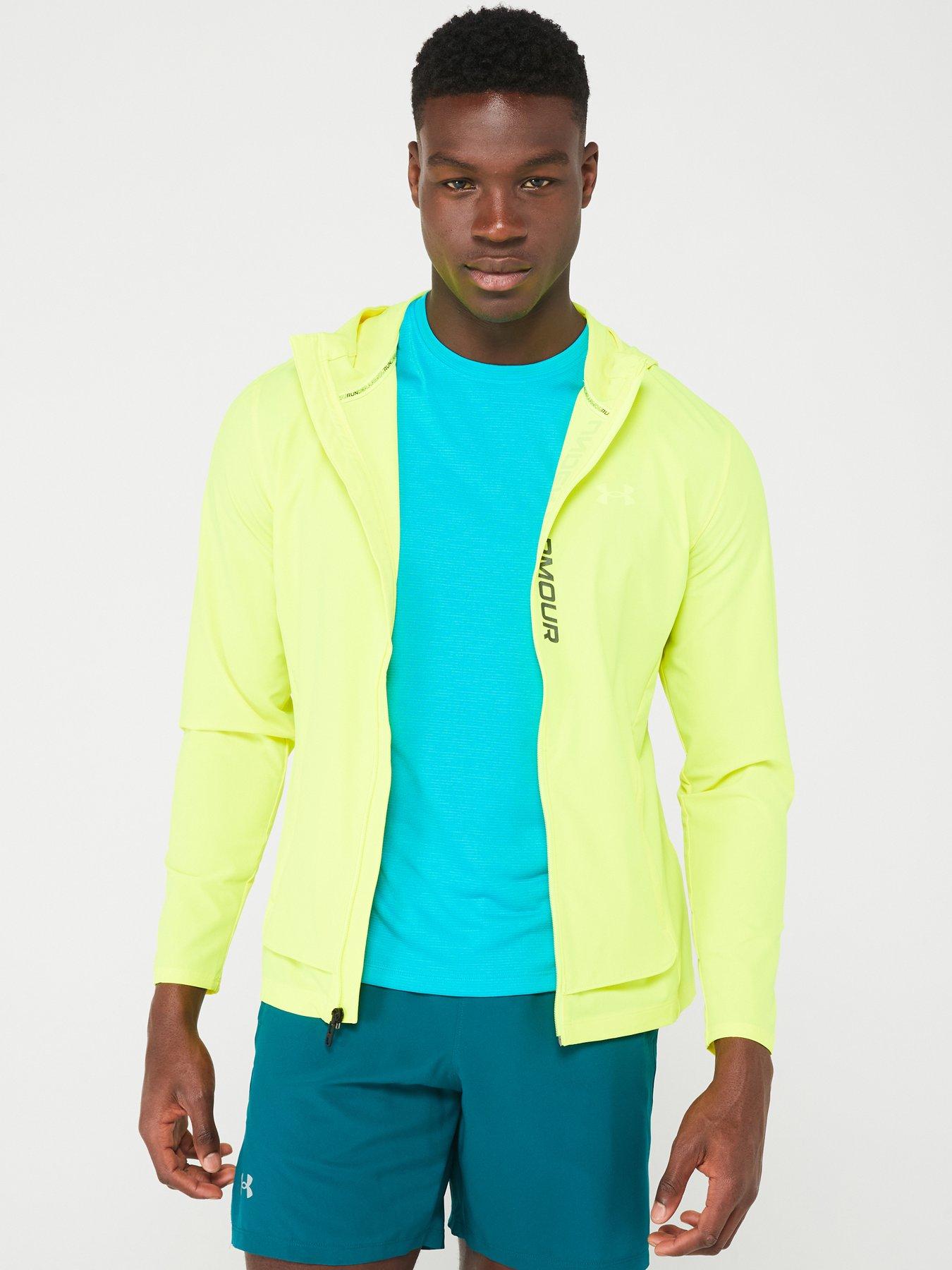 UNDER ARMOUR Men's Running Outrun The Storm Jacket - Yellow/Black ...