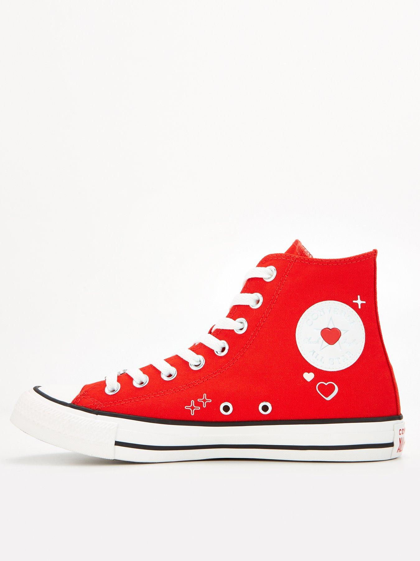 Converse Womens BeMy2K Hi Top Trainers - Red | littlewoods.com