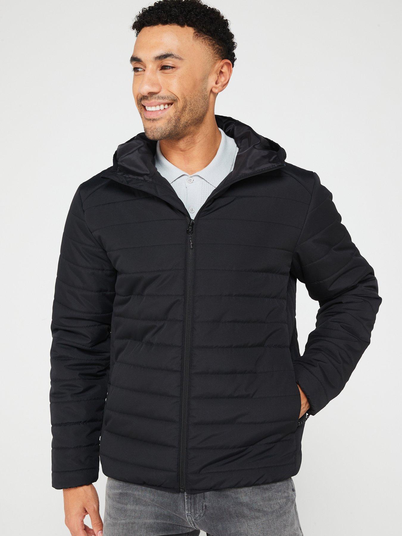 Everyday Lightweight Padded Hood Jacket - Black | littlewoods.com