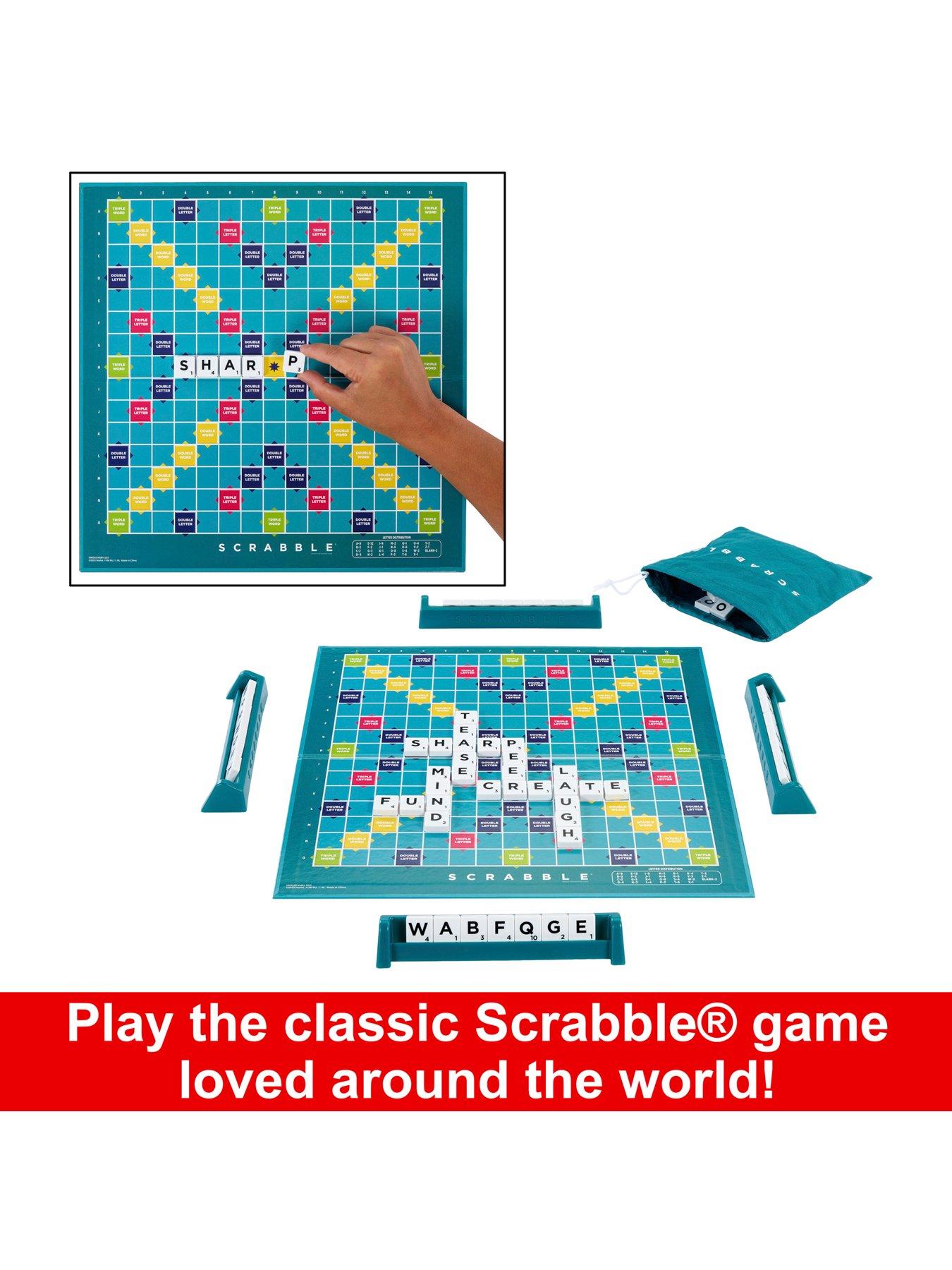 Scrabble Classic Refresh - Double-Sided Word Board Game | Littlewoods