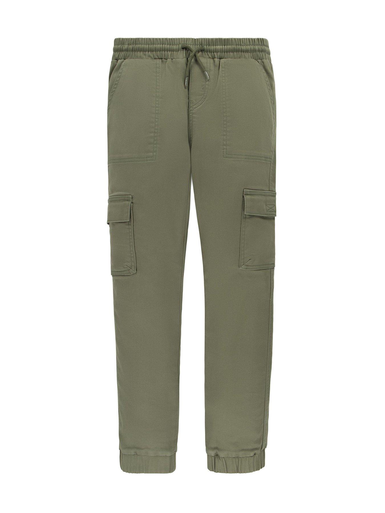 Levi's Boys Relaxed Dobby Cargo Jogger - Olivine Khaki | littlewoods.com