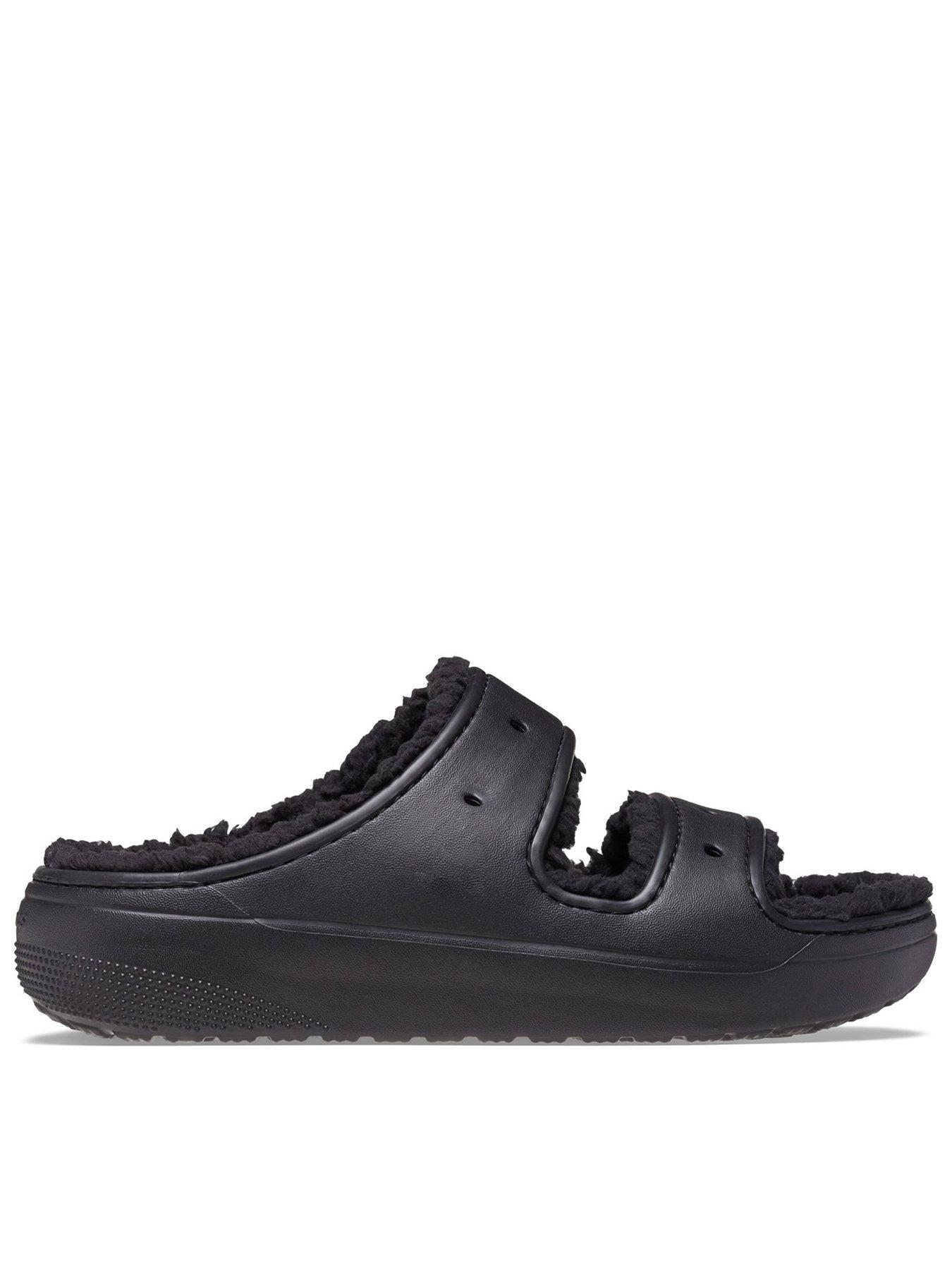 Crocs Classic Cozzy Sandal - Black | littlewoods.com