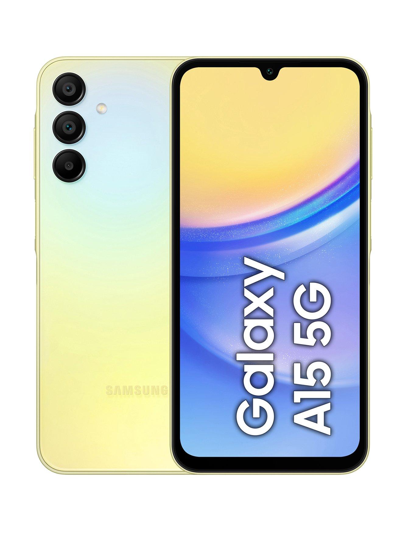 Samsung Galaxy A15 5G - 128GB, Yellow | littlewoods.com