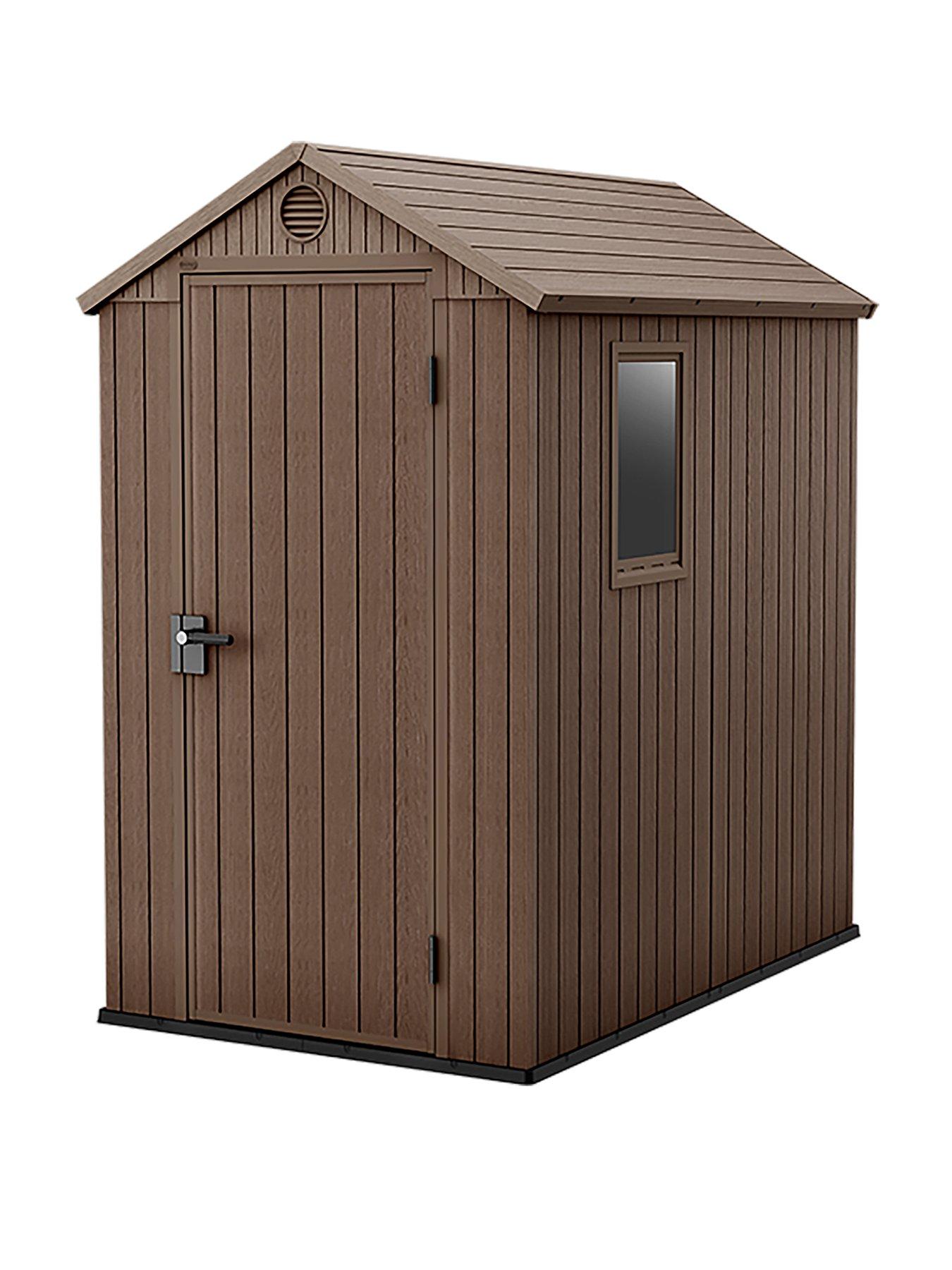 Keter Darwin 4x6ft Shed - Brown | Littlewoods