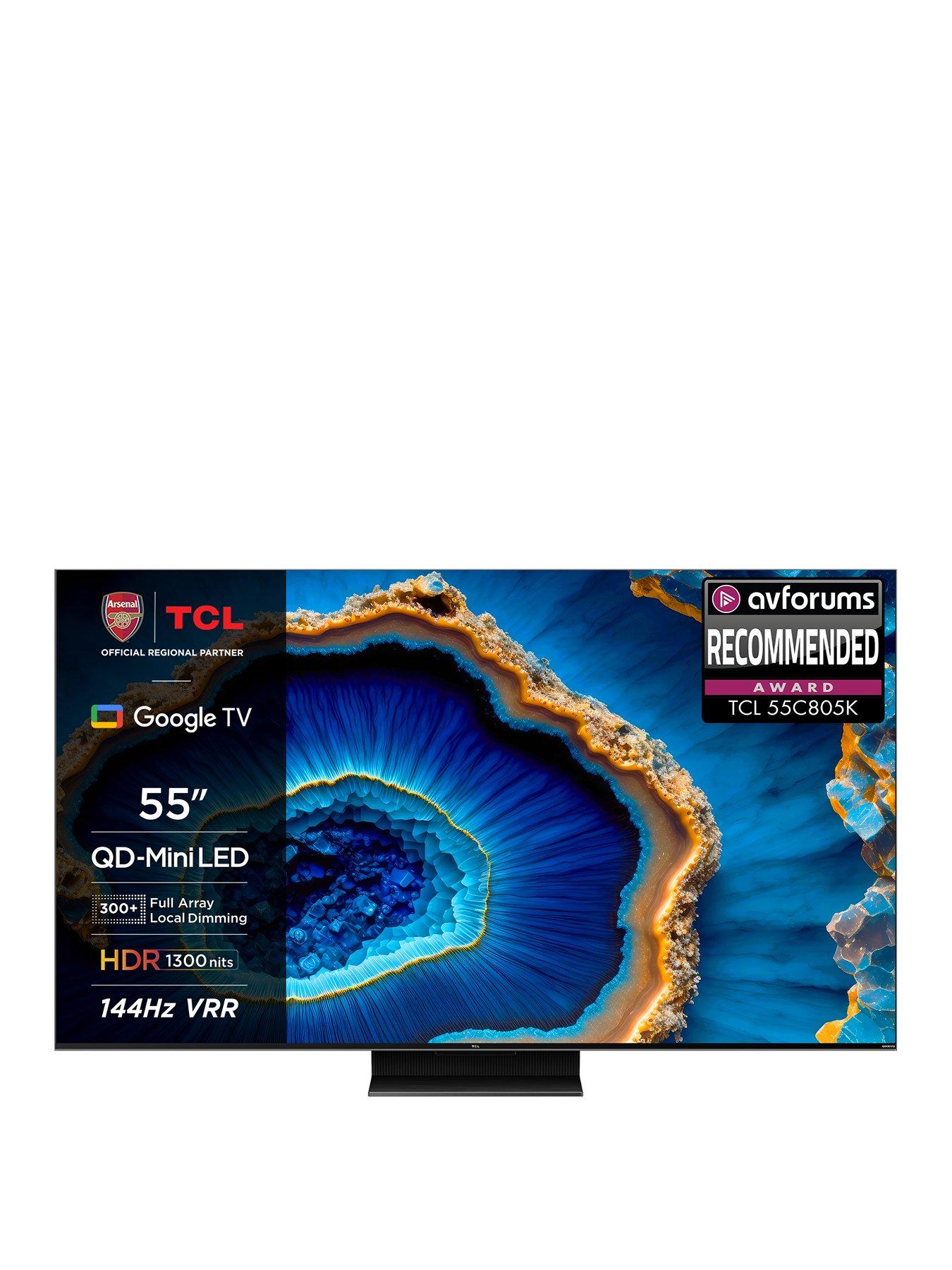 TCL 55C805K, 55 inch, QD-Mini LED, 4K, Smart Google TV | Littlewoods
