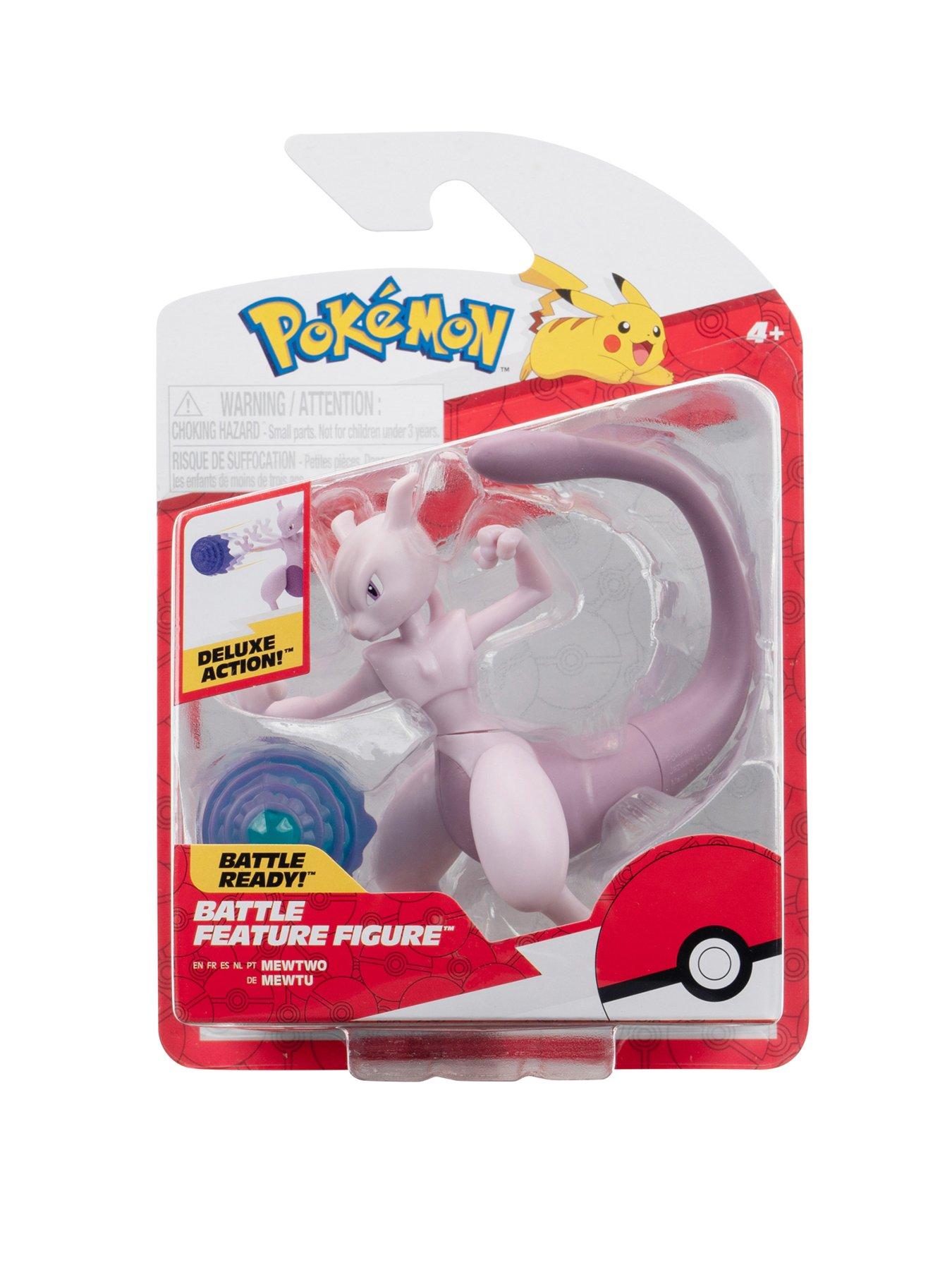 Pokemon Mewtwo Battle Feature Figure - 4.5-Inch Mewtwo Battle Figure ...