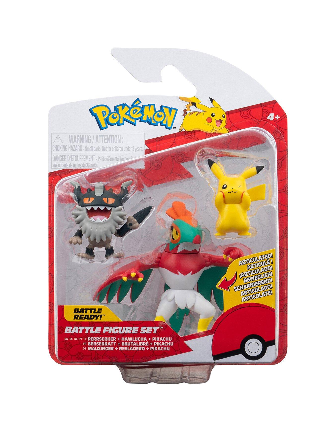 Pokemon Pokémon Battle Figure 3 Pack - Features 2-Inch Pikachu and ...