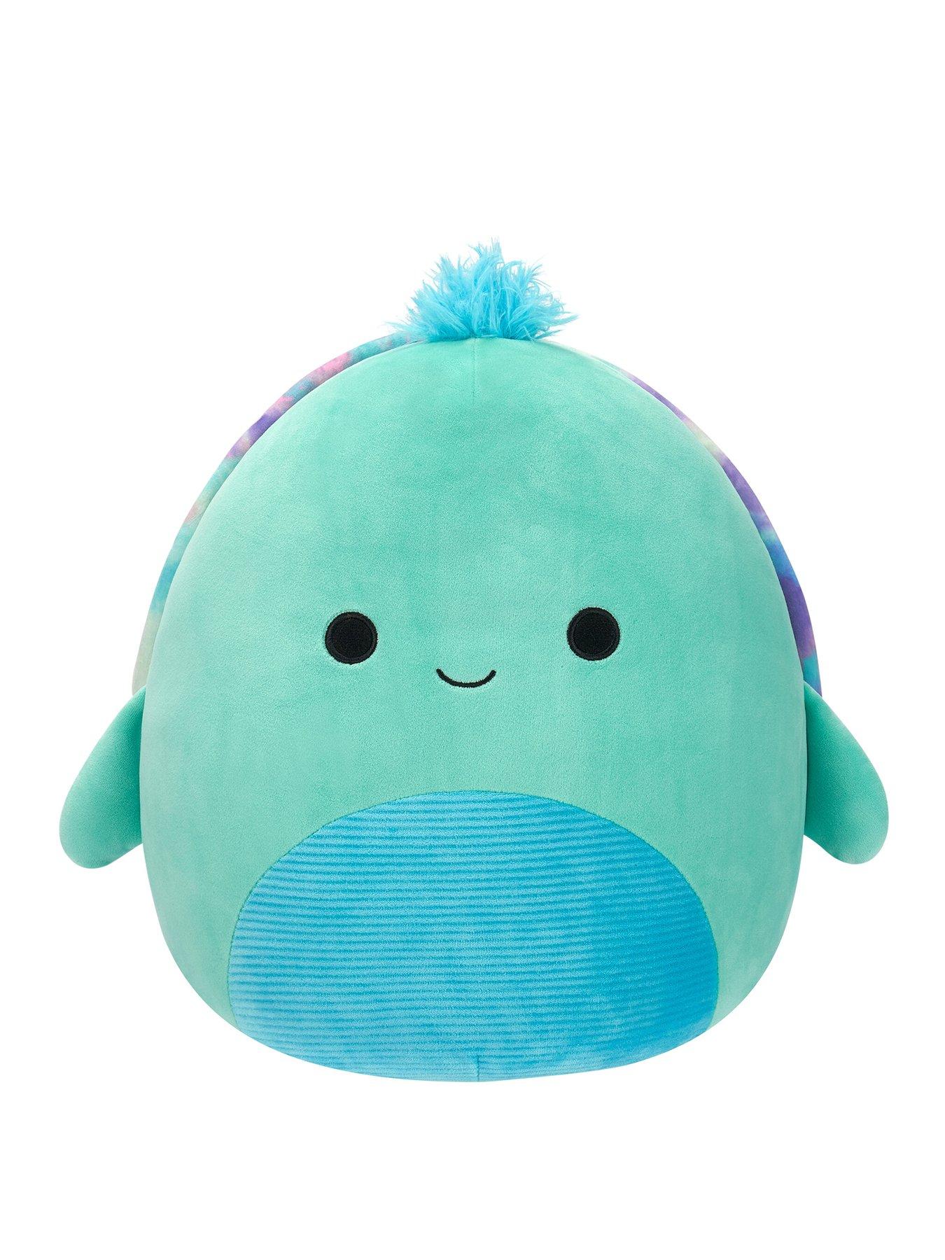 Squishmallows Original Squishmallows 16-Inch - Cascade the Teal Turtle with Tie-Dye Shell ...