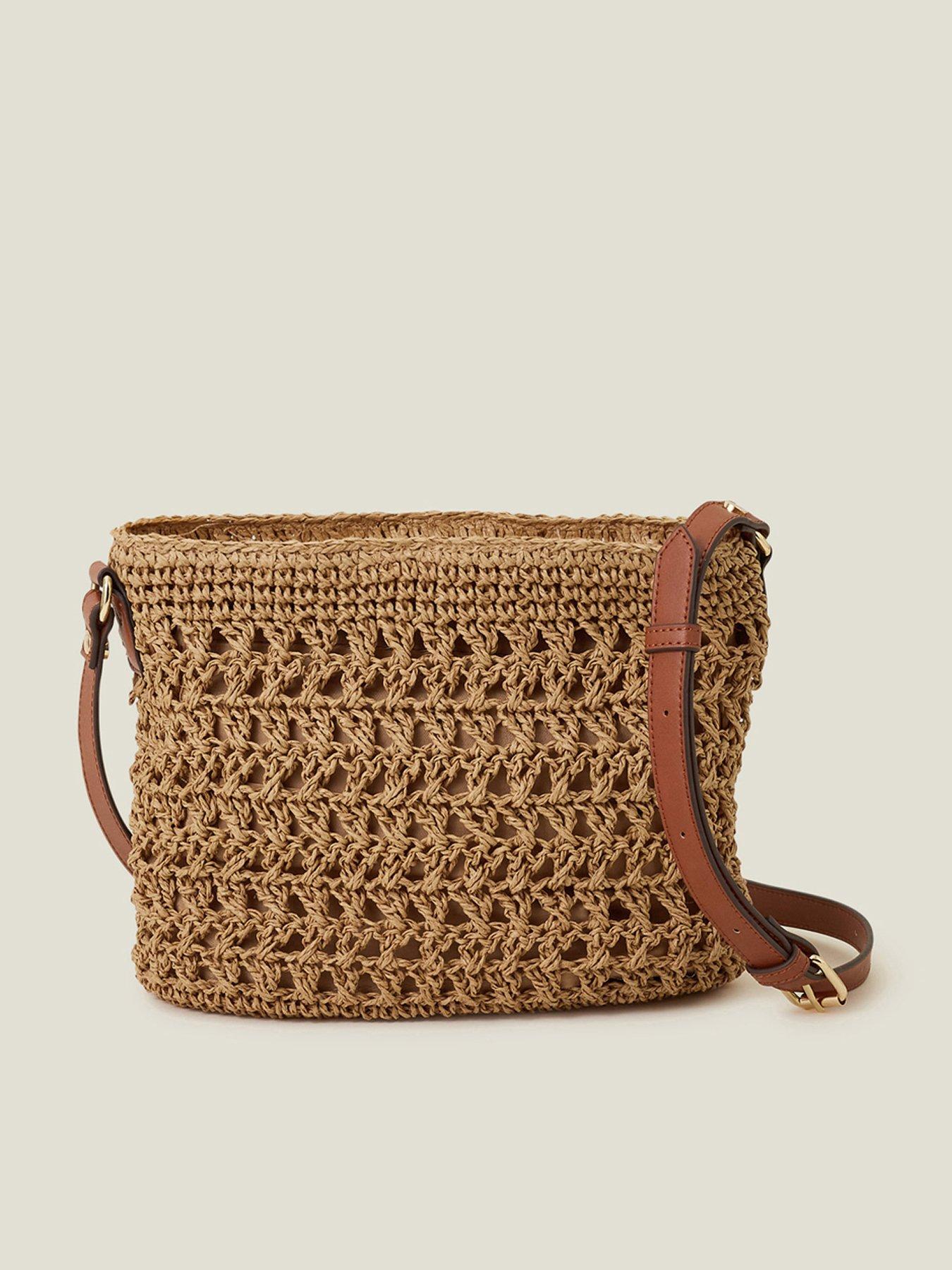 Accessorize Raffia Cross-body Bag | littlewoods.com