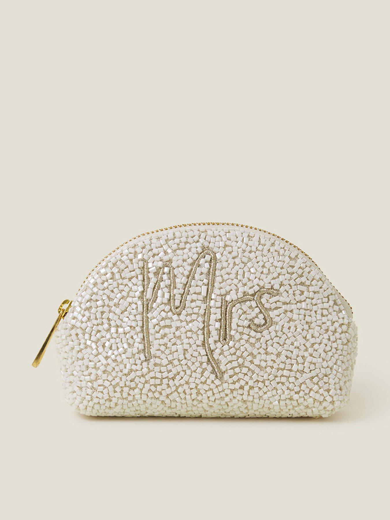 Accessorize Bridal Hand-beaded Mrs Purse | littlewoods.com