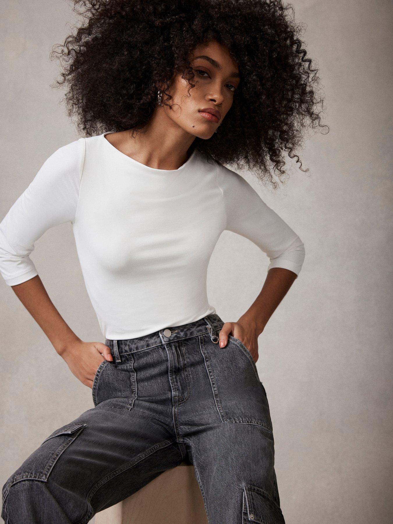 Mint Velvet Ivory Layering Slash Neck Top | littlewoods.com