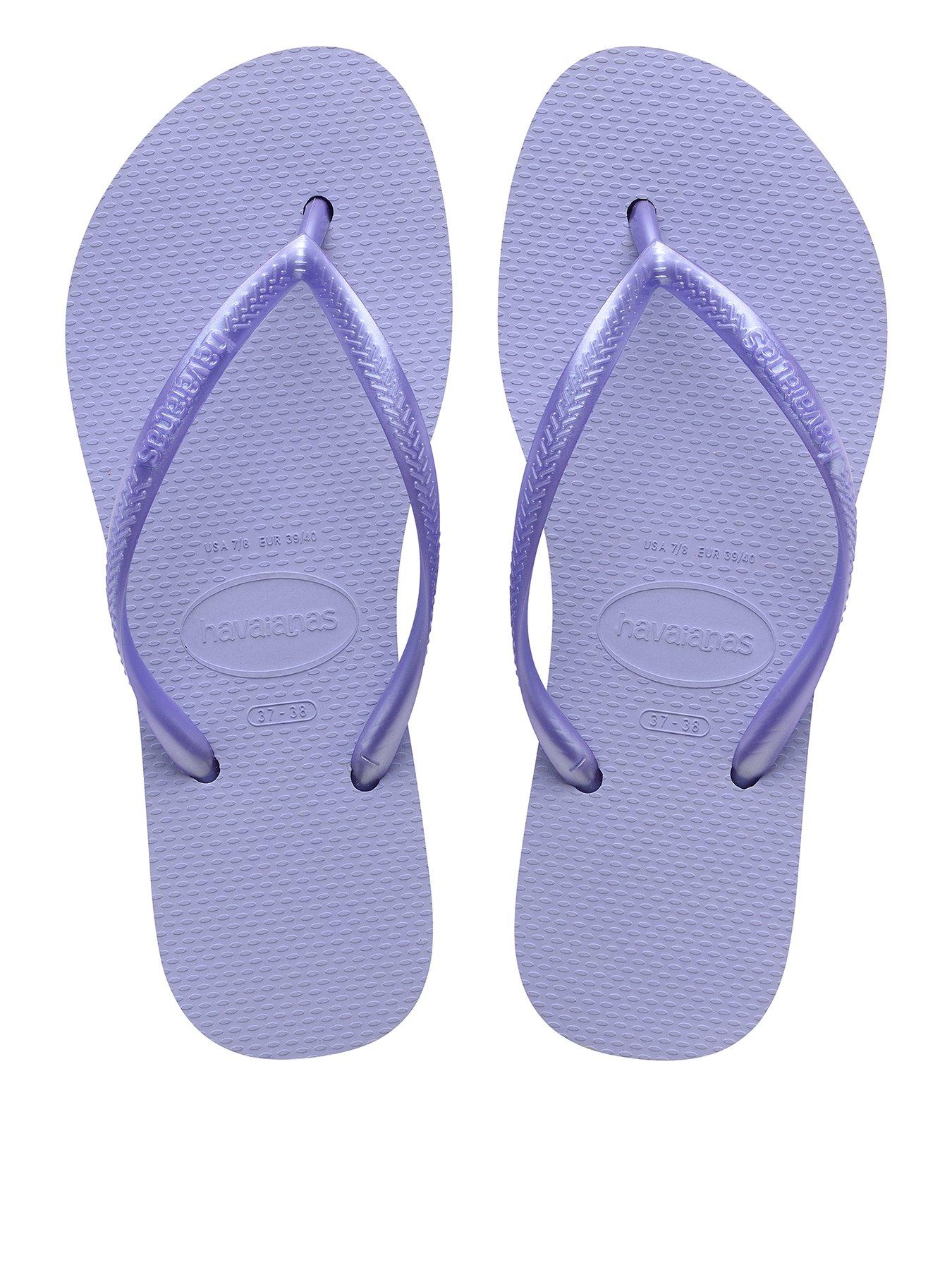 Havaianas Slim Flatform Flip Flops - Lilac Breeze | littlewoods.com