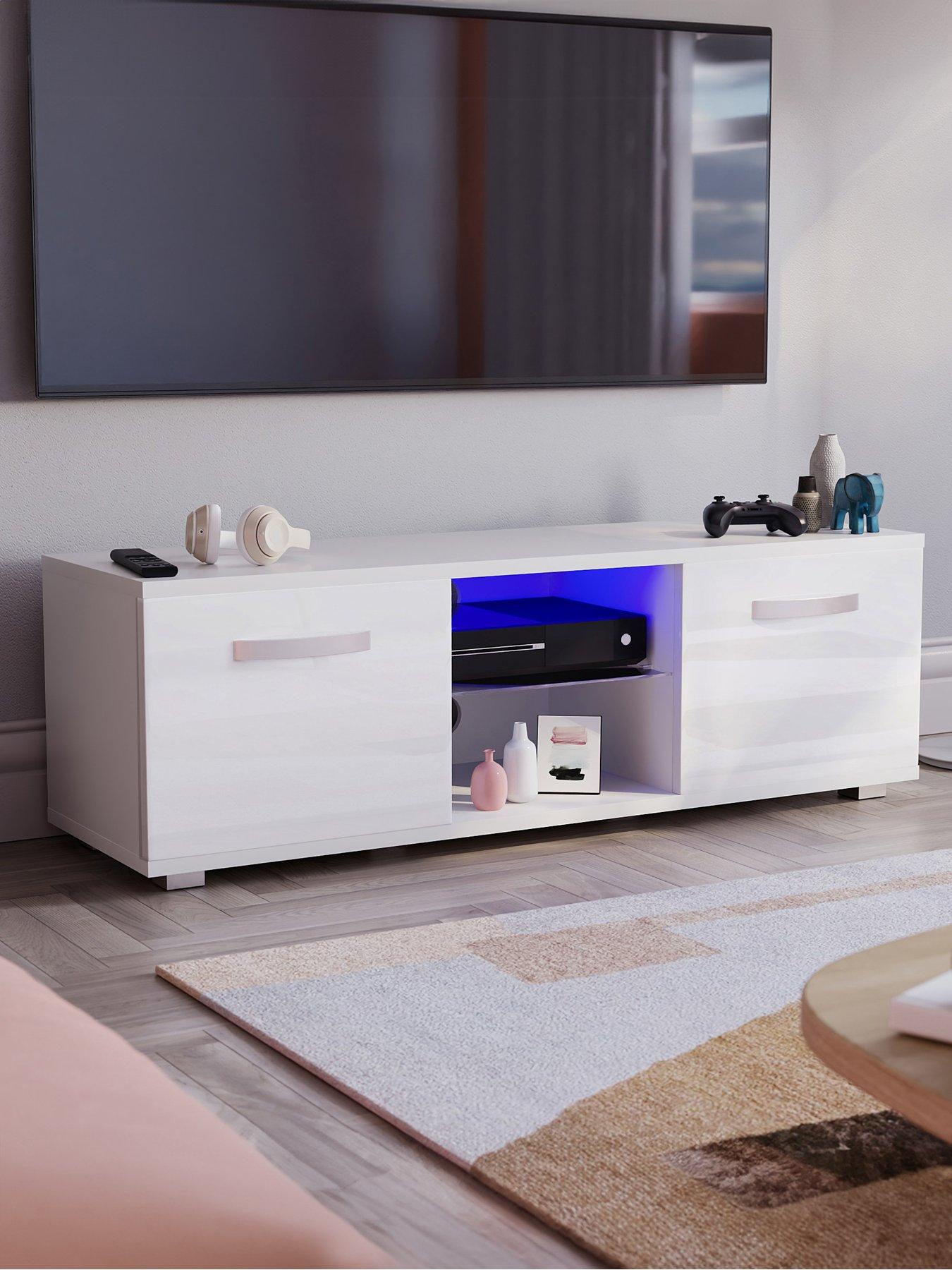 Vida Designs Cosmo 2 Door TV Unit with LED Lighting - fits up to 50 ...