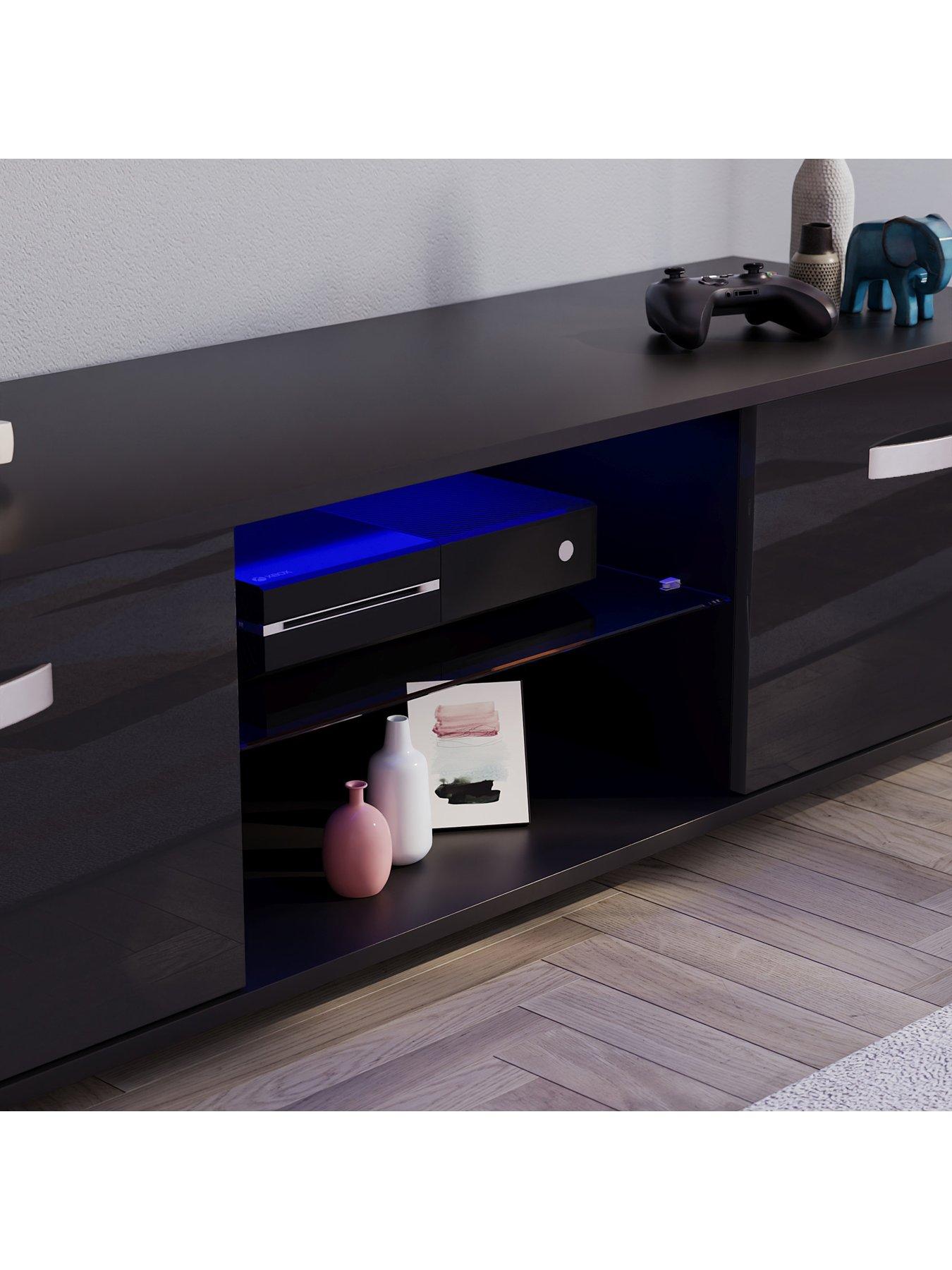 Vida Designs Cosmo 2 Door TV Unit with LED Lighting - fits up to 60 ...