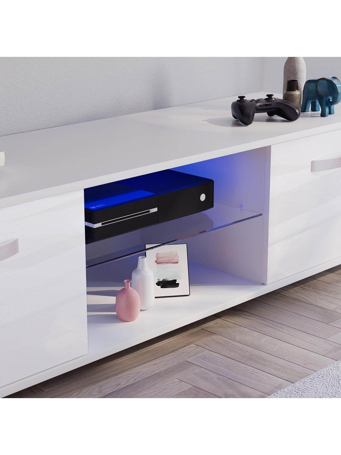 Vida Designs Cosmo 2 Door TV Unit with LED Lighting - fits up to 60 ...