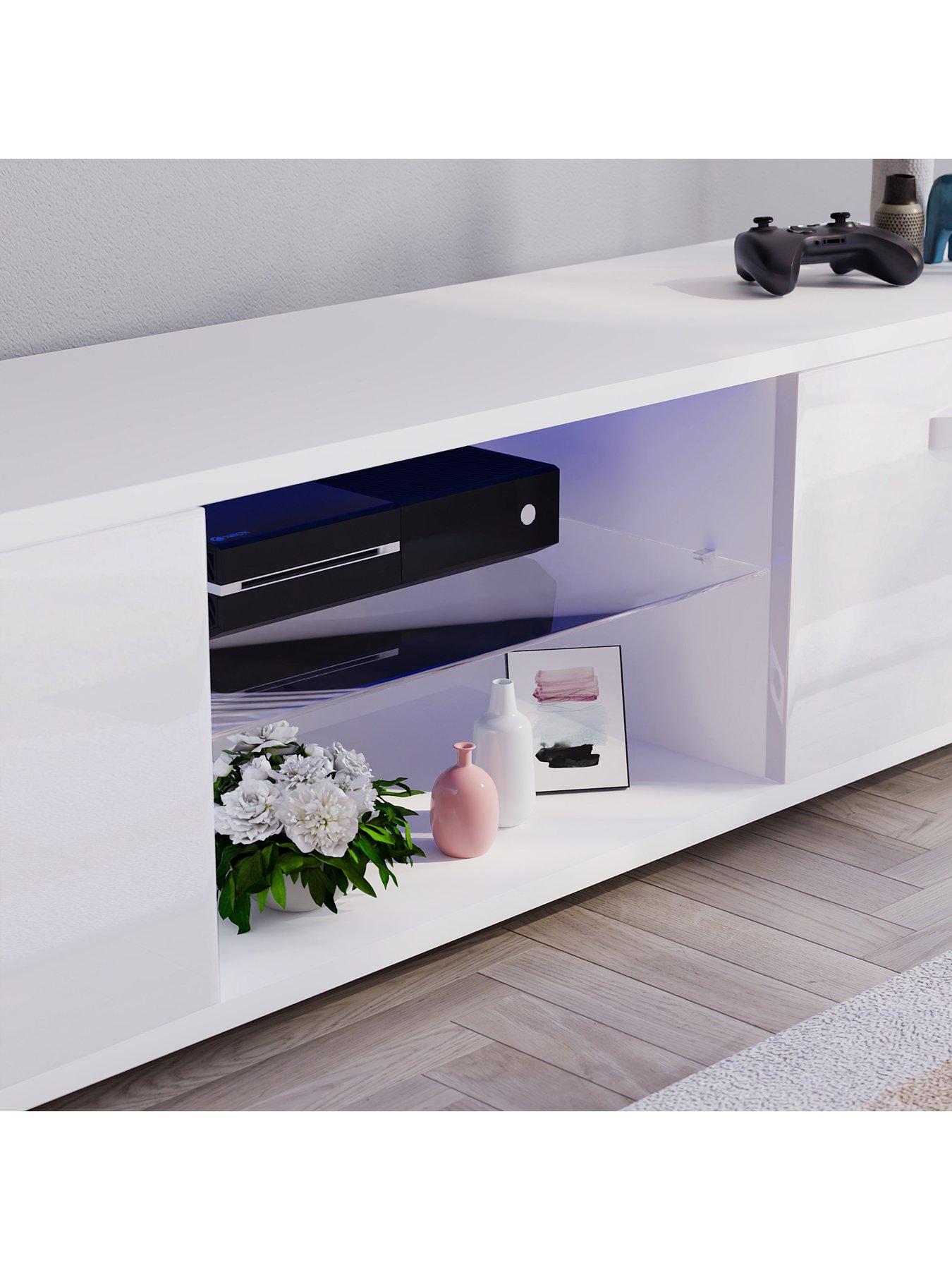 Vida Designs Cosmo 2 Door TV Unit with LED Lighting - fits up to 70 ...