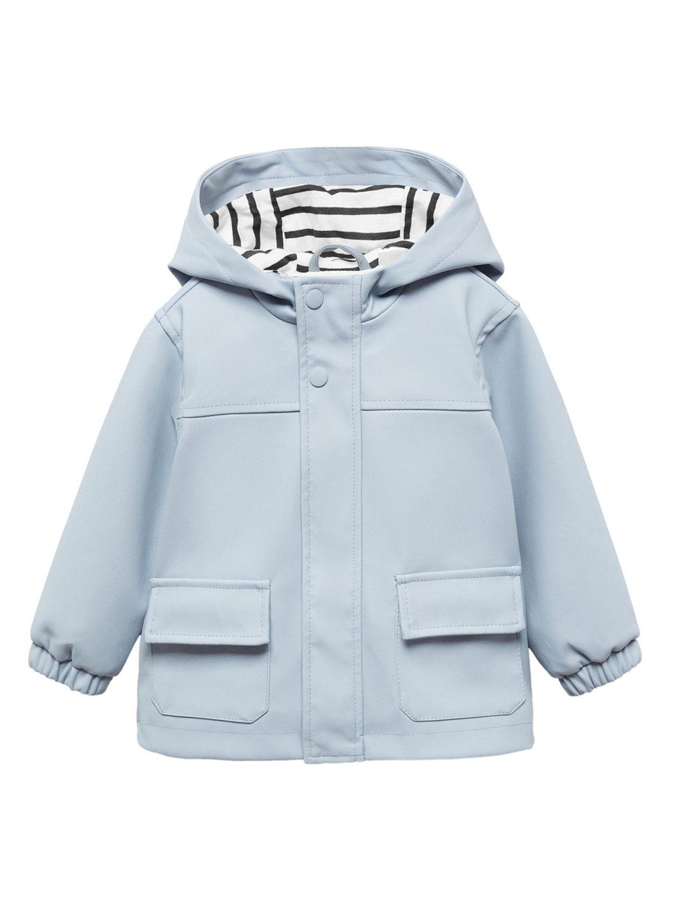 Mango Younger Boys Raincoat - Light Blue | littlewoods.com