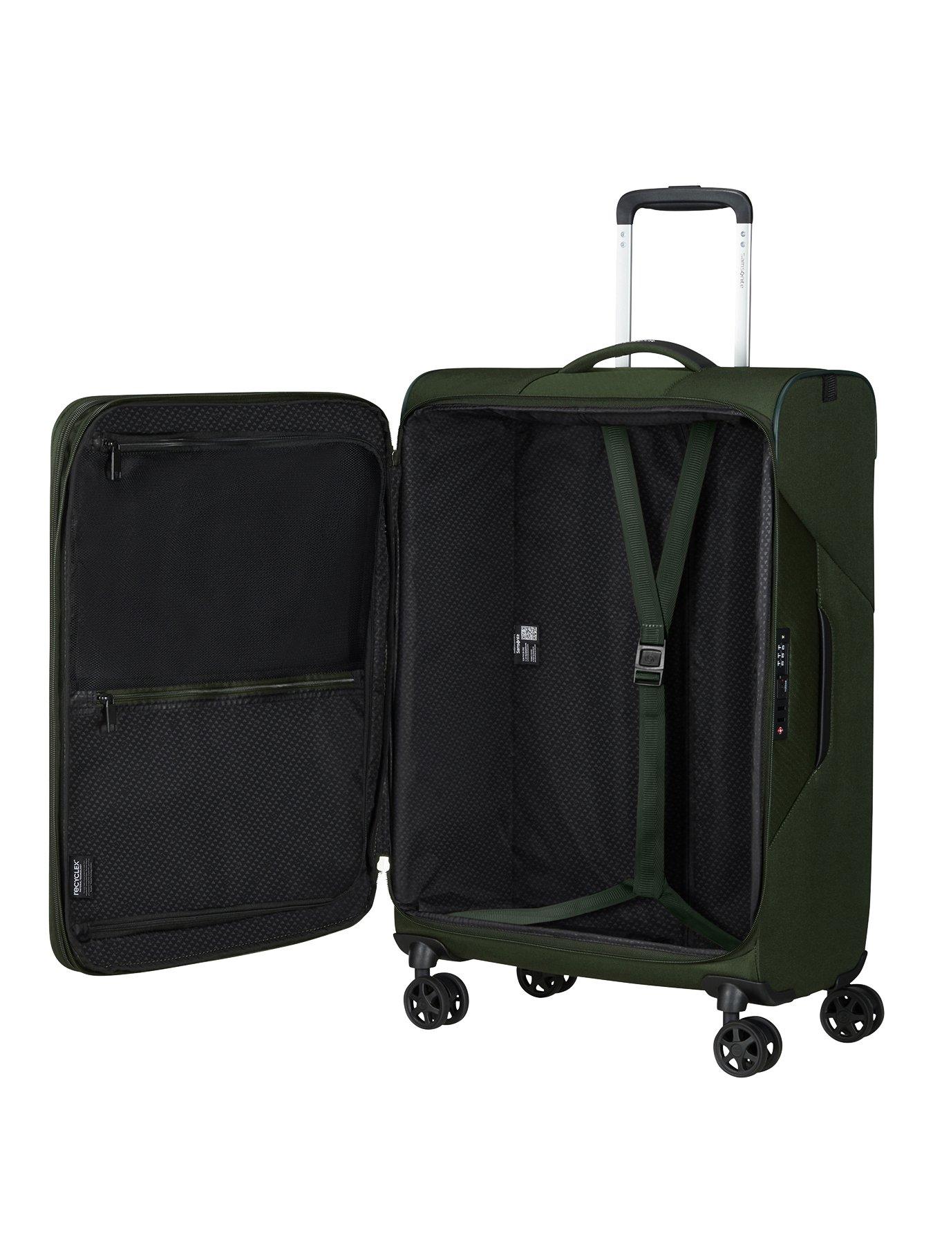 Samsonite LITEBEAM SPINNER 66/24 EXP MEDIUM Softshell CASE-CLIMBING IVY ...