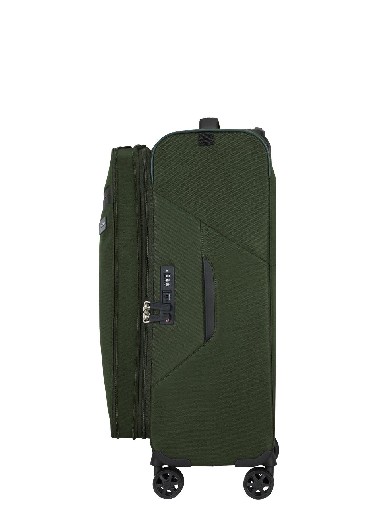 Samsonite LITEBEAM SPINNER 66/24 EXP MEDIUM Softshell CASE-CLIMBING IVY ...