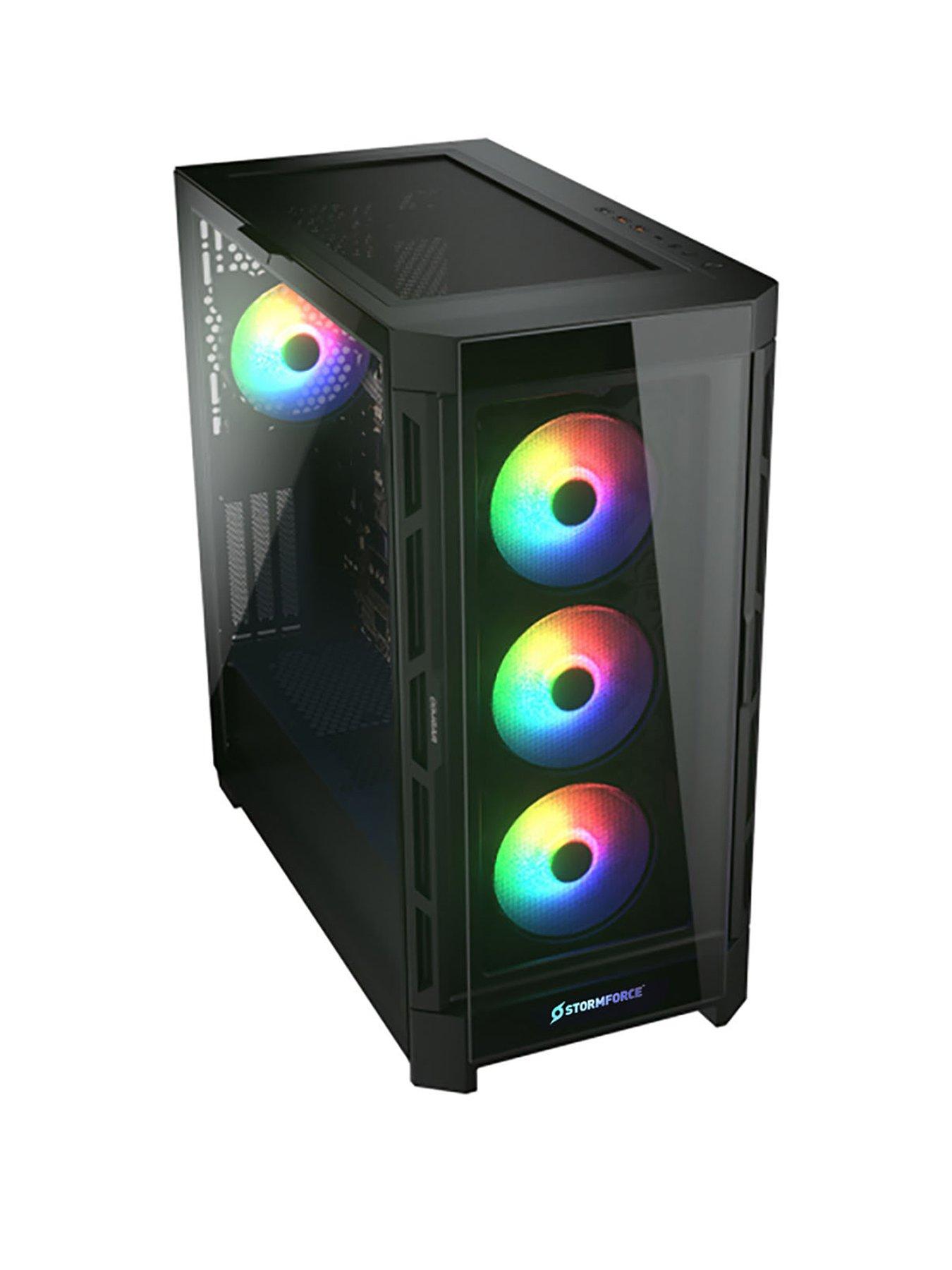 Stormforce Crystal Gaming Desktop - RTX 4060 Ti, Intel Core i7 12700F ...
