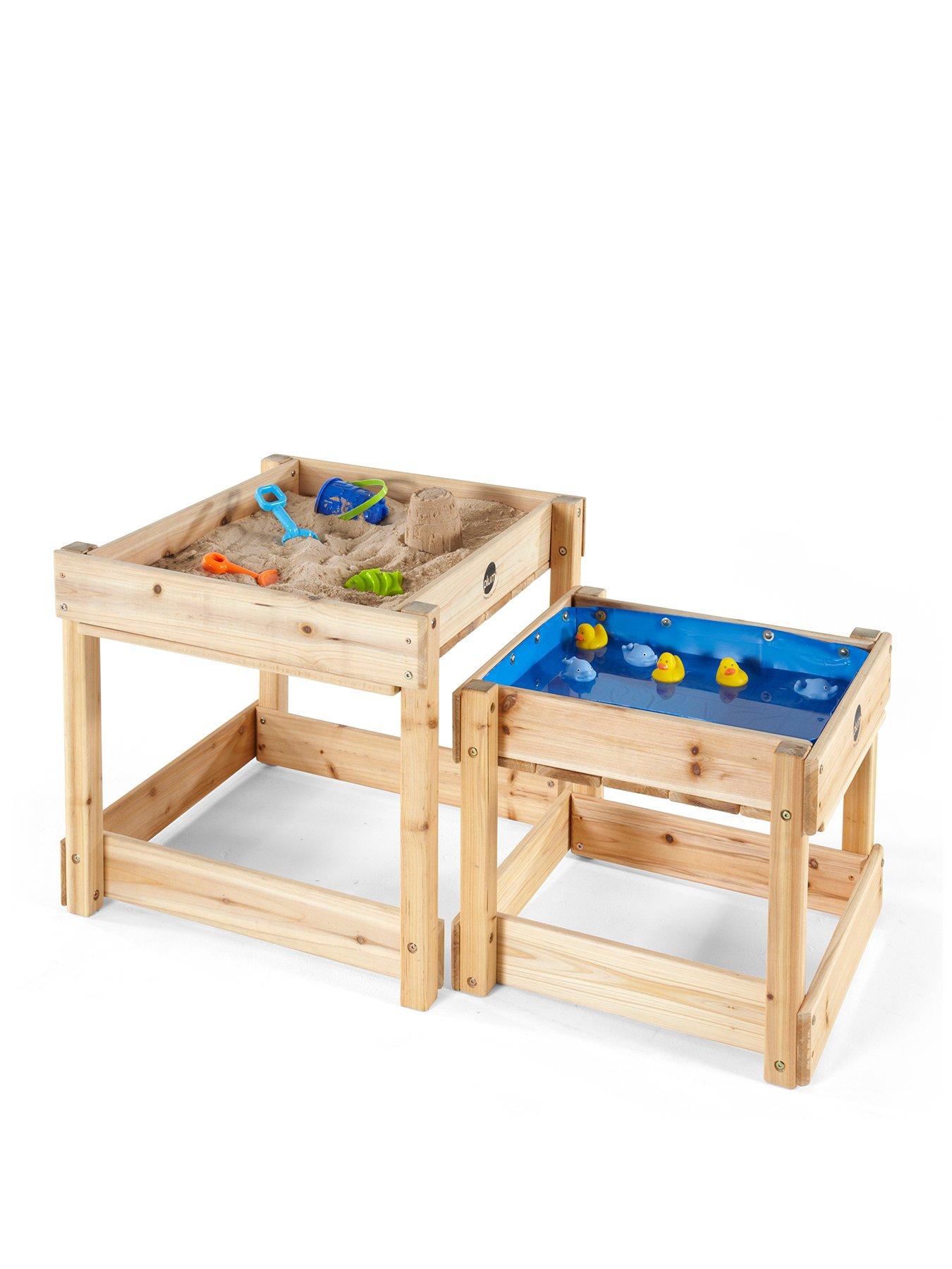 Plum Sandy Bay Wooden Sand & Water Tables - Natural | Littlewoods