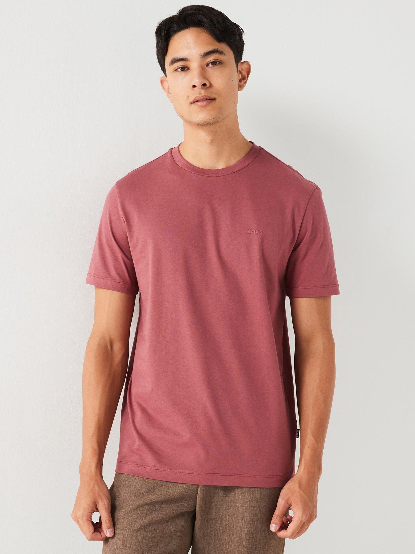 BOSS Thompson 01 Regular Fit T-shirt - Red | littlewoods.com